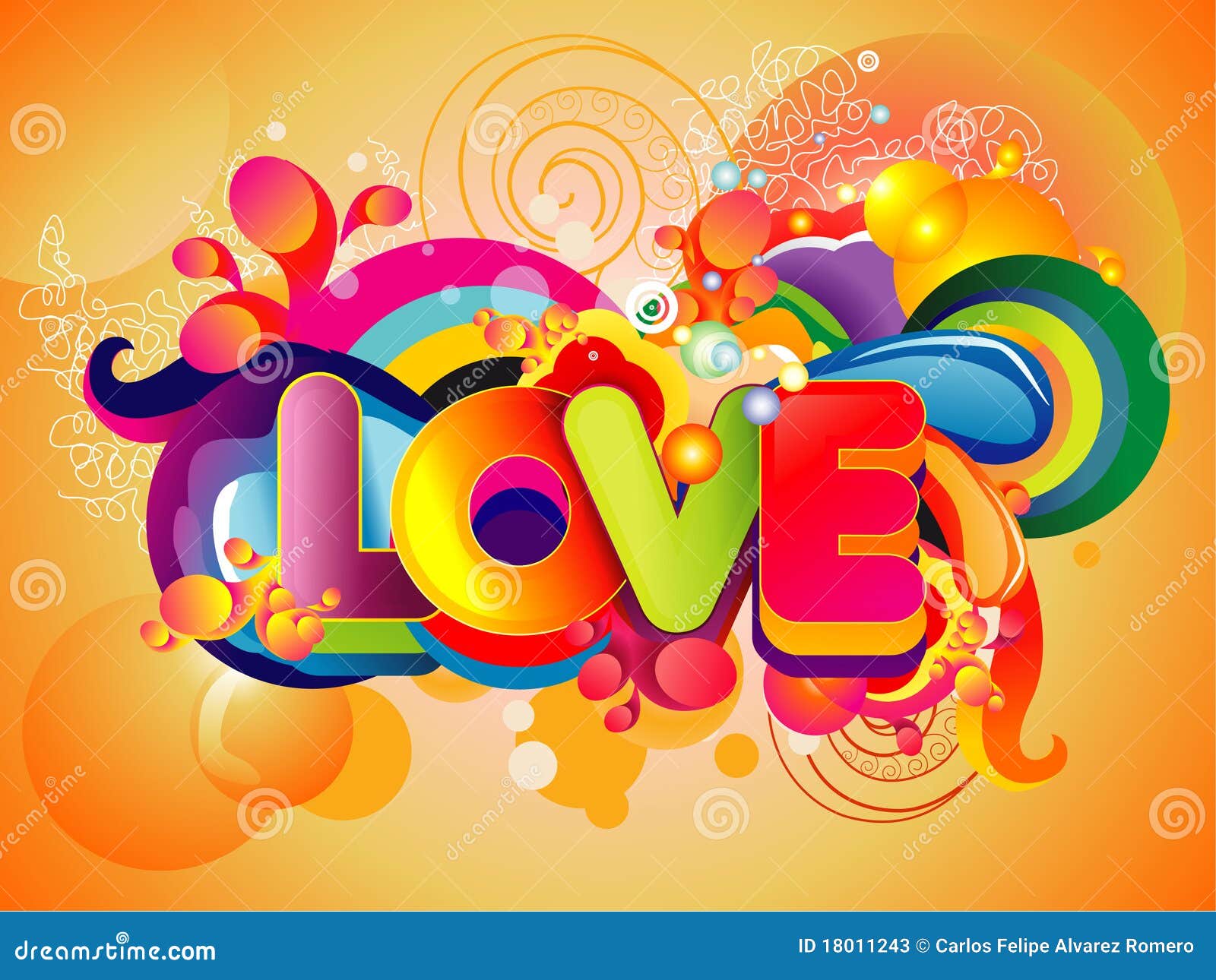 Love illustration stock vector. Illustration of text - 18011243