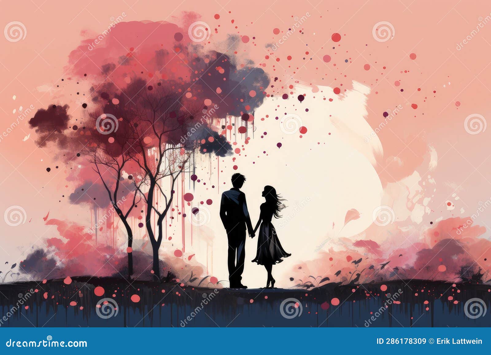 Love Illustration - a Picture that Symbolically Depicts the Theme of ...