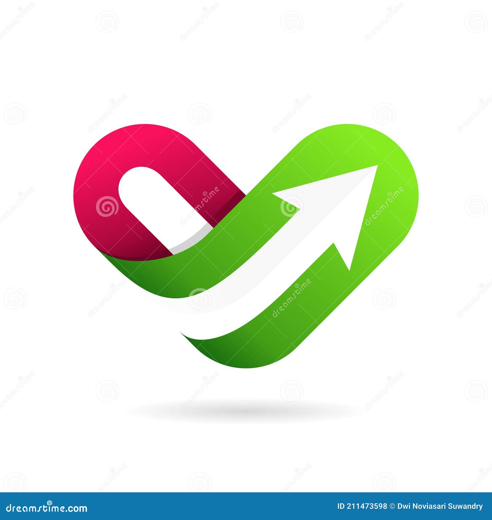 Love Income Symbol with Growth Arrow Concept Stock Vector ...