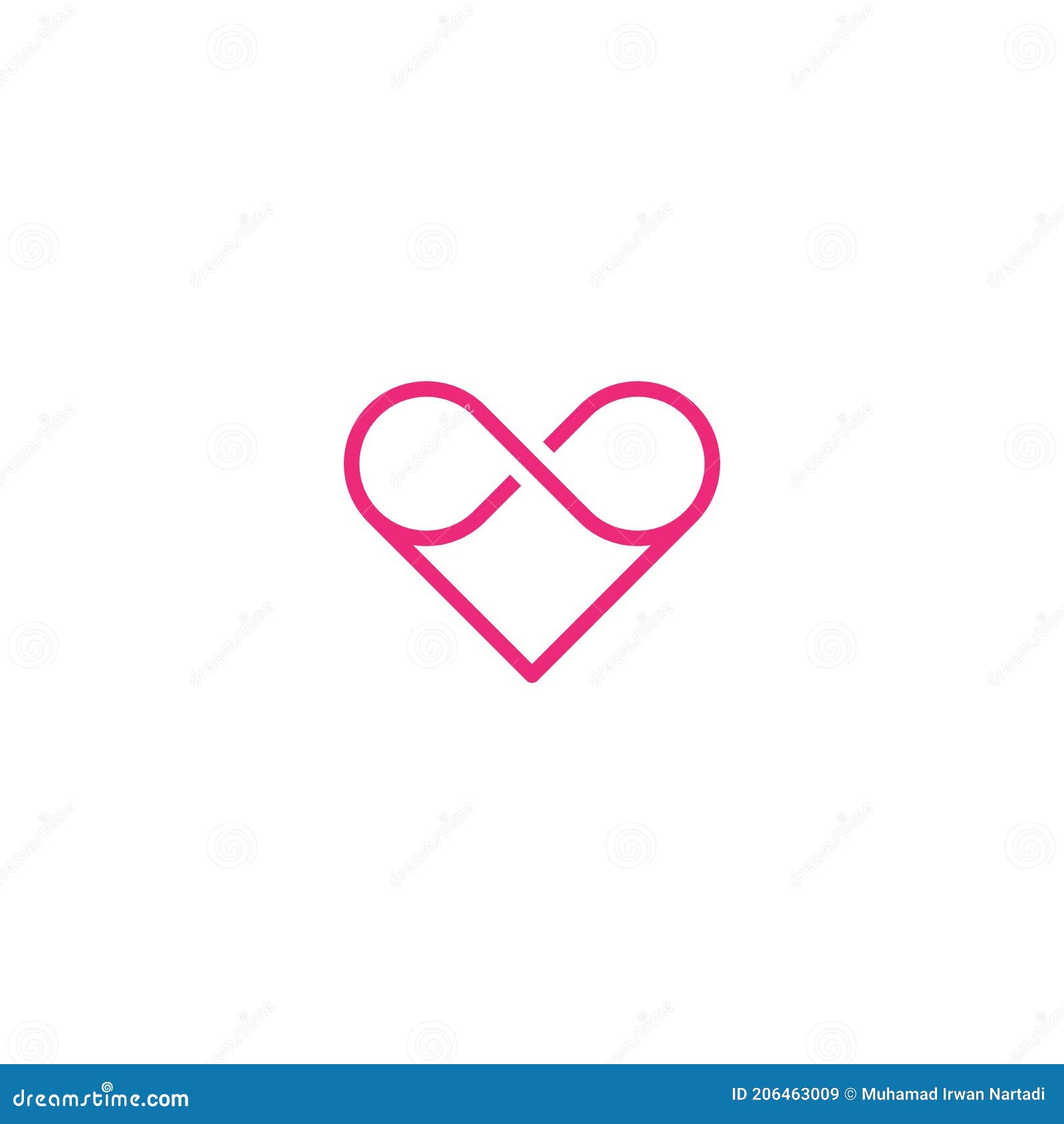 Love Infinity Logo Icon Template Stock Vector - Illustration of design ...