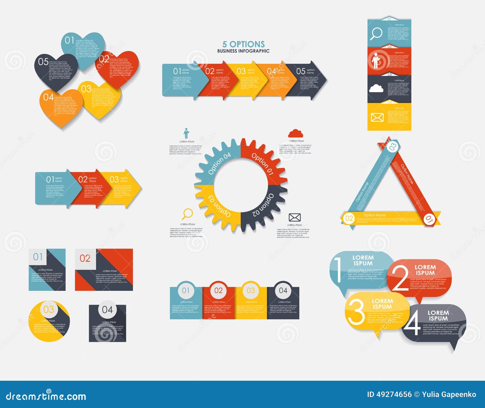 Love Infographic Templates for Business Vector Stock Vector ...