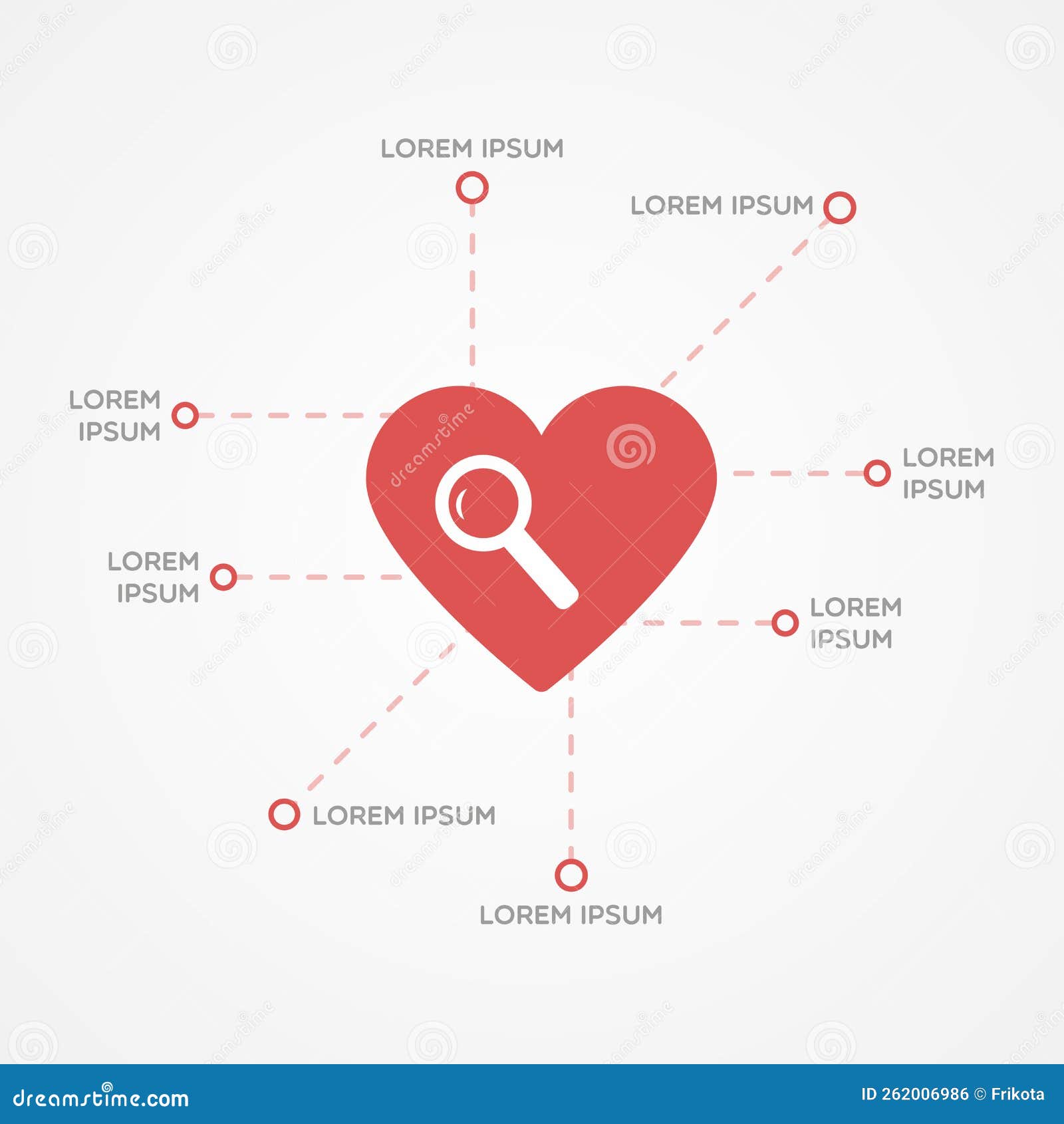 Love Infographics. Heart Shape. Data Visualization. Flat Design, Vector ...