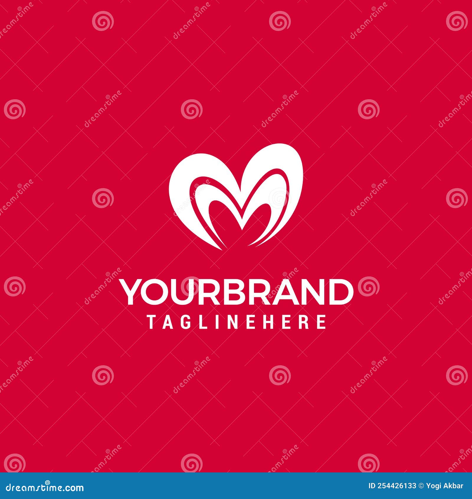 Love with the Initials MM Logo Design Template Vector Stock Vector ...