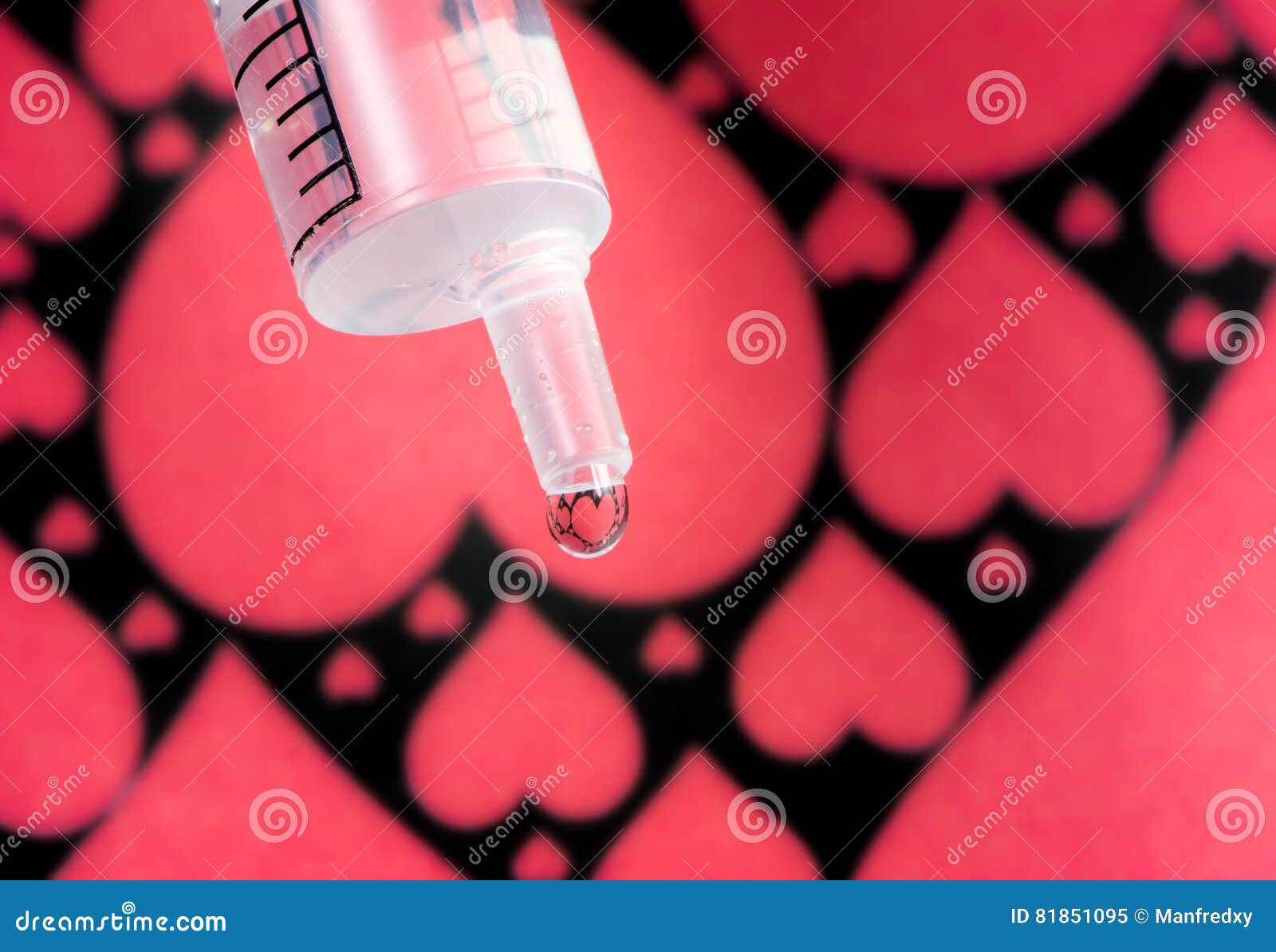 Love Injection with a Syringe Stock Image - Image of concept ...