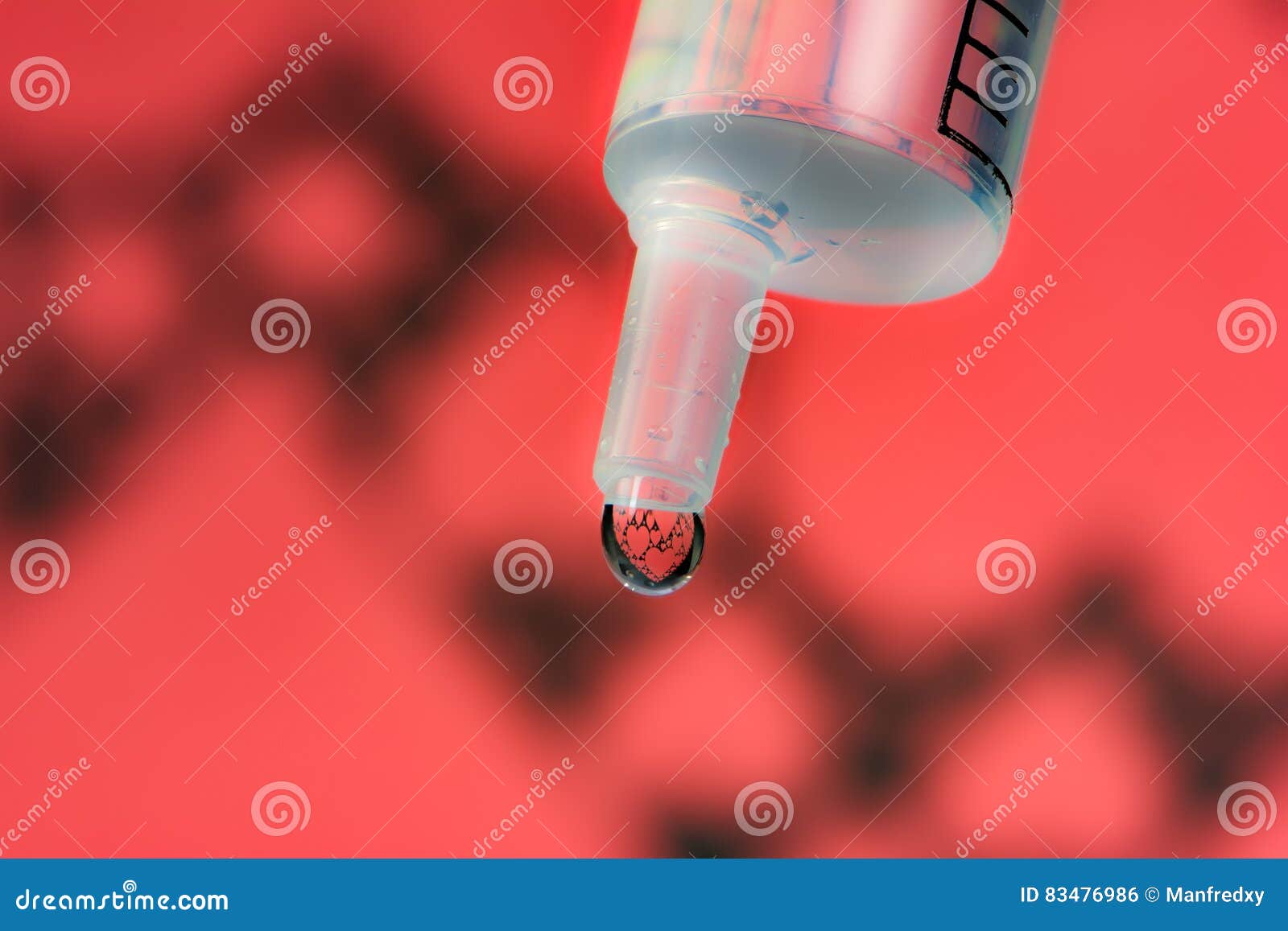 Love Injection with a Syringe Stock Photo - Image of refractions ...