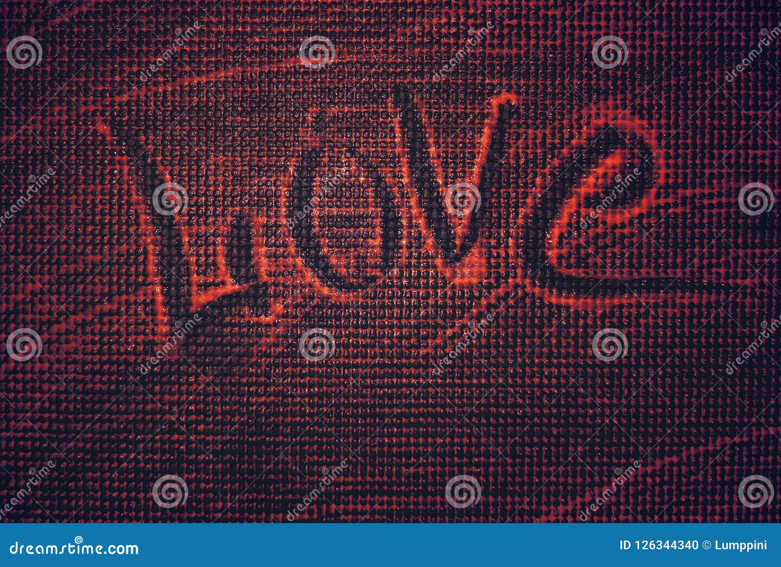 Love, the Inscription on the Foam. a Declaration of Love. Stock Photo ...