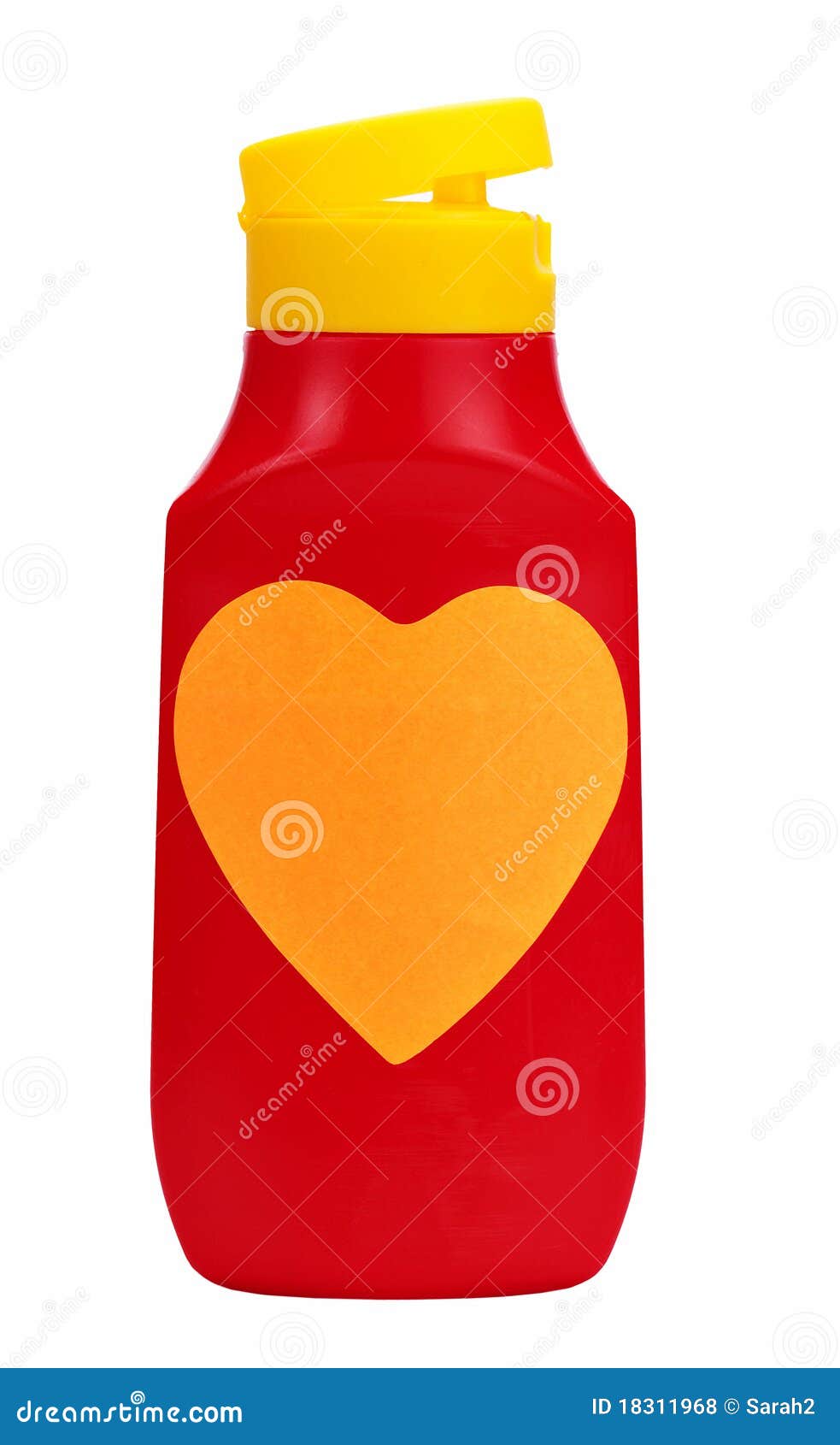 Love ketchup - isolated stock photo. Image of plastic - 18311968