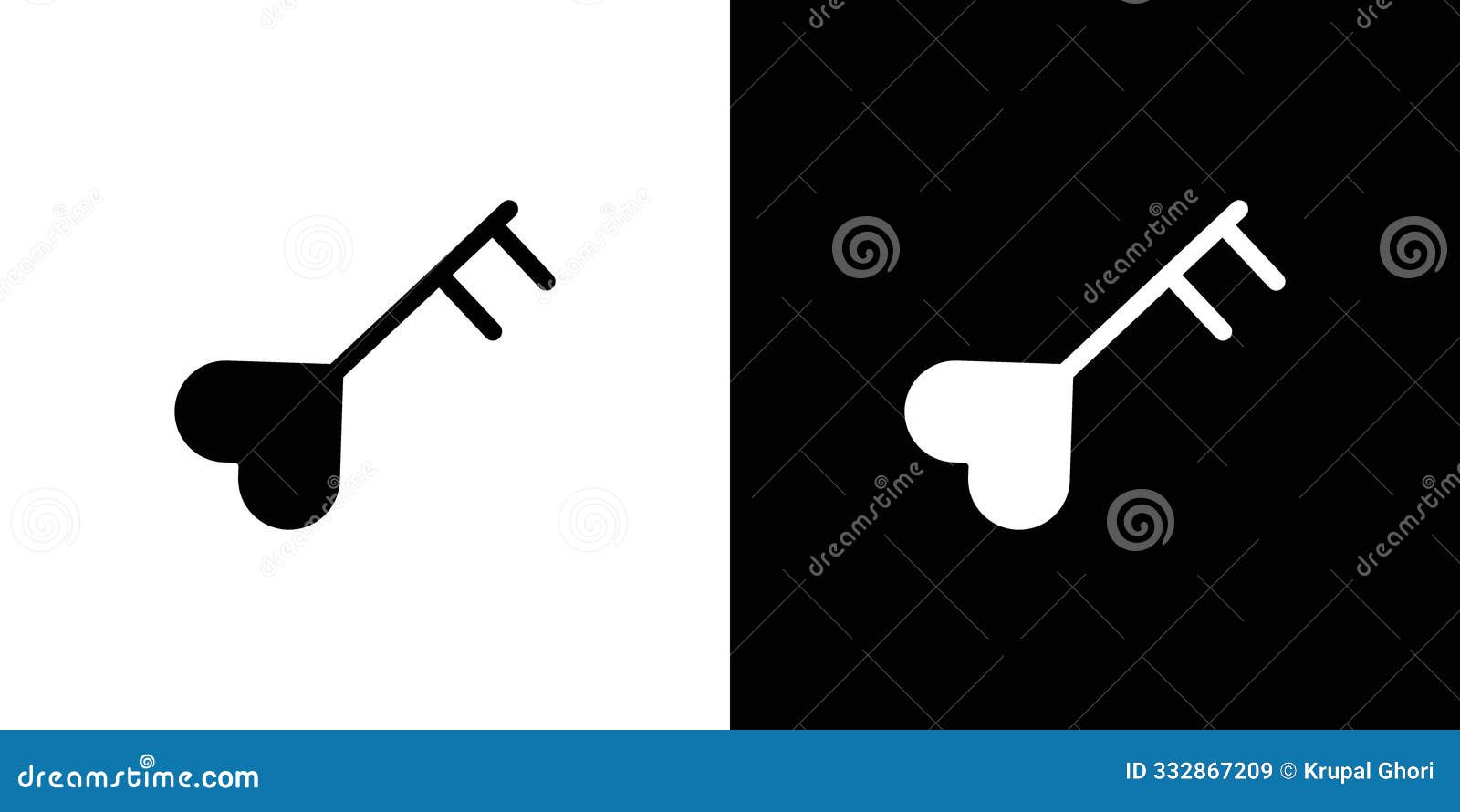 Love Key Icon Logo Set Vector Stock Vector - Illustration of sign, safe ...