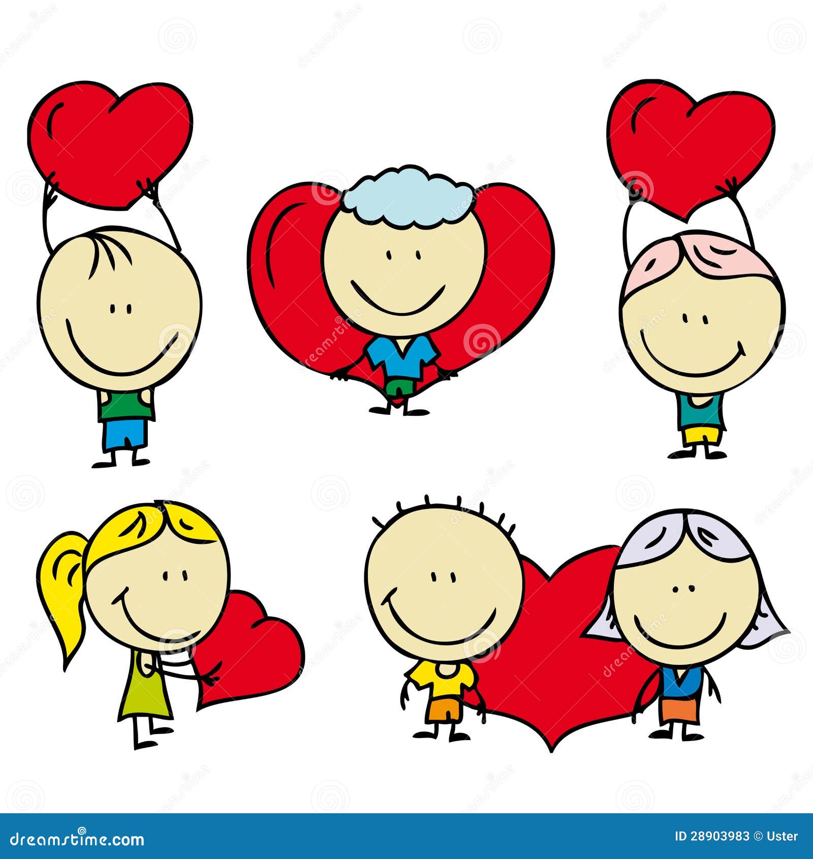 Love kids stock vector. Illustration of romance, cute - 28903983