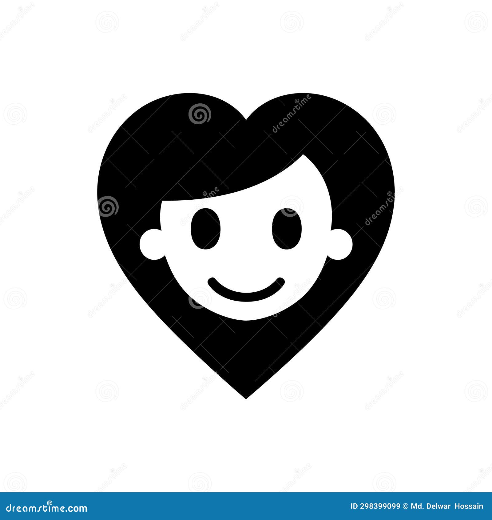 Love is kind icon stock vector. Illustration of affection - 298399099