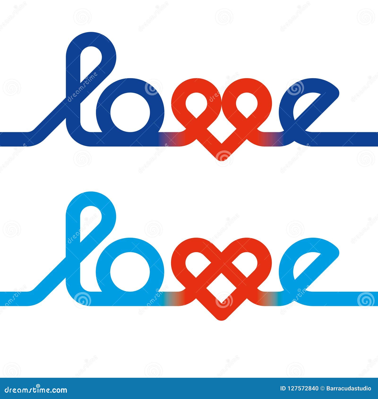 Love Knot Typography. Heart Knot Typography. Creative Love Logotype ...