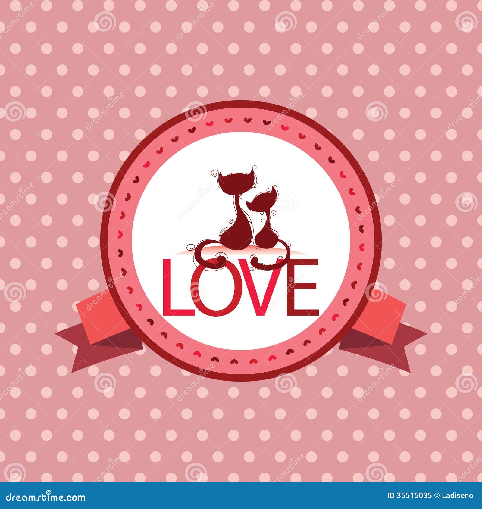 Love label stock vector. Illustration of love, single - 35515035