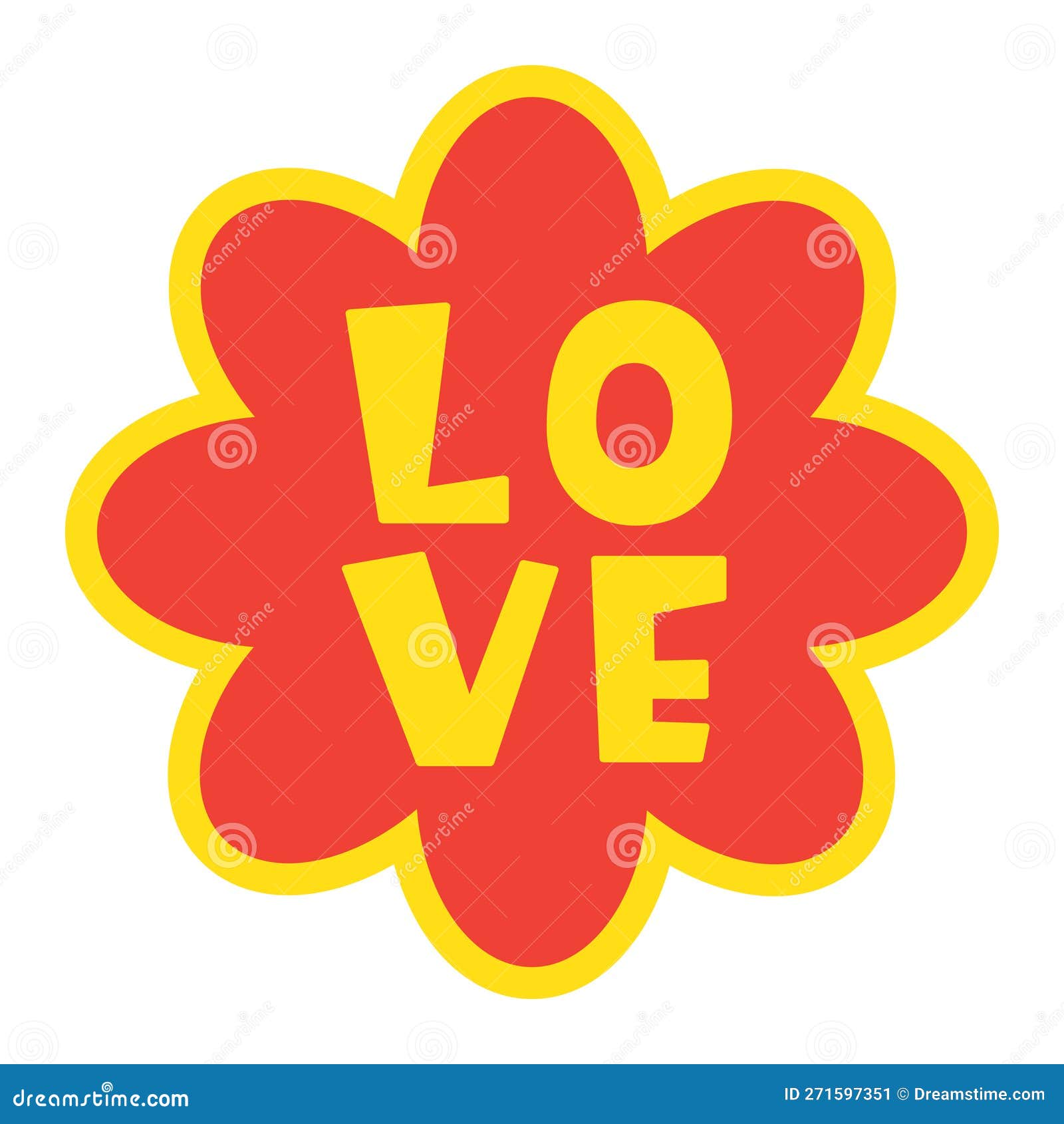 Love Label Sticker with Handwritten Expression Stock Vector ...