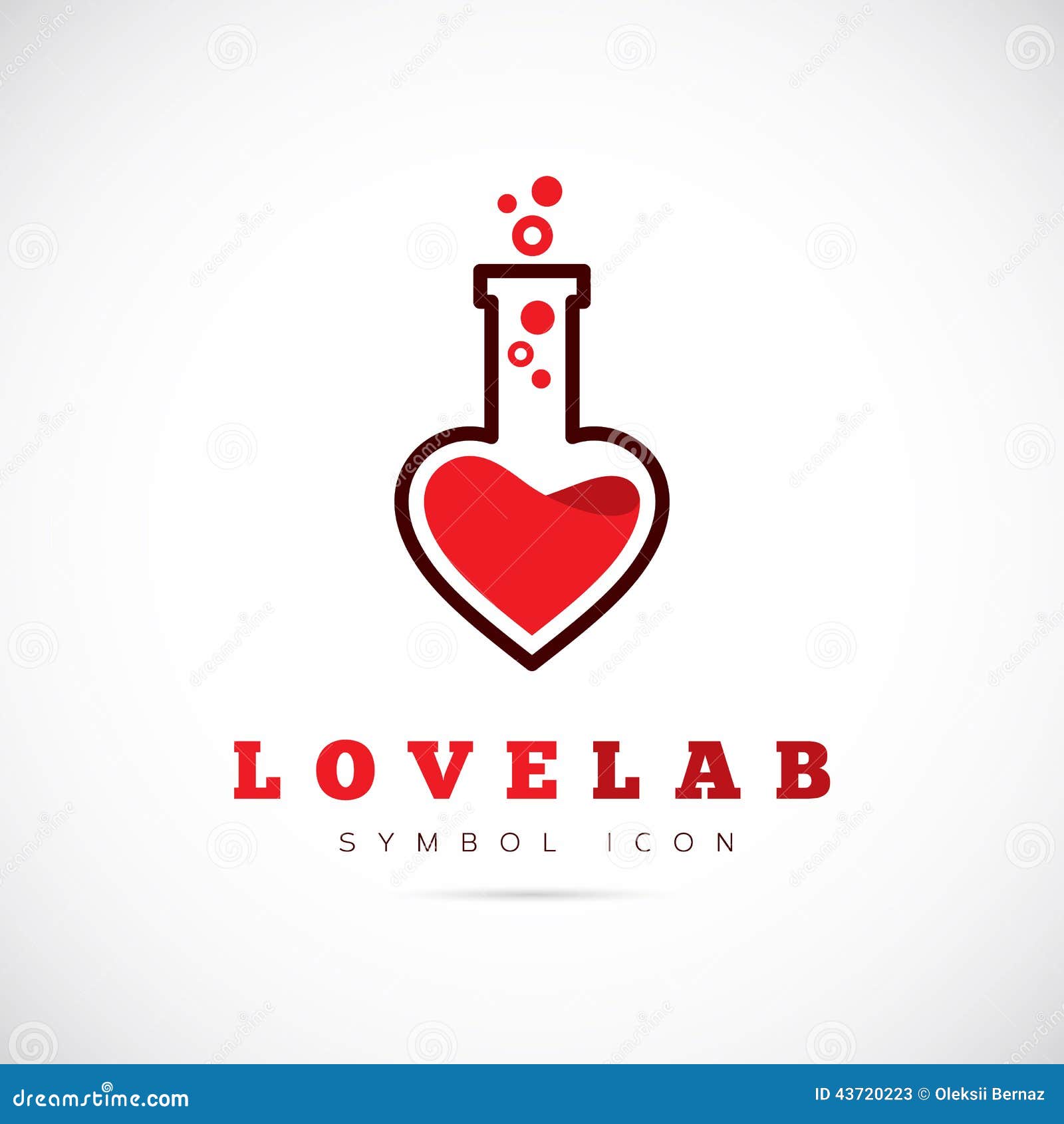 Love Laboratory Abstract Vector Concept Symbol Stock Illustration ...