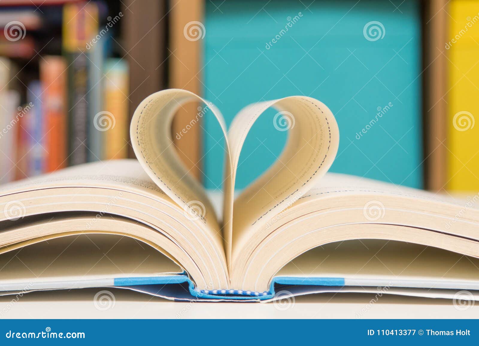 Love Learning. Open Book with Folded Pages Stock Image - Image of shape ...