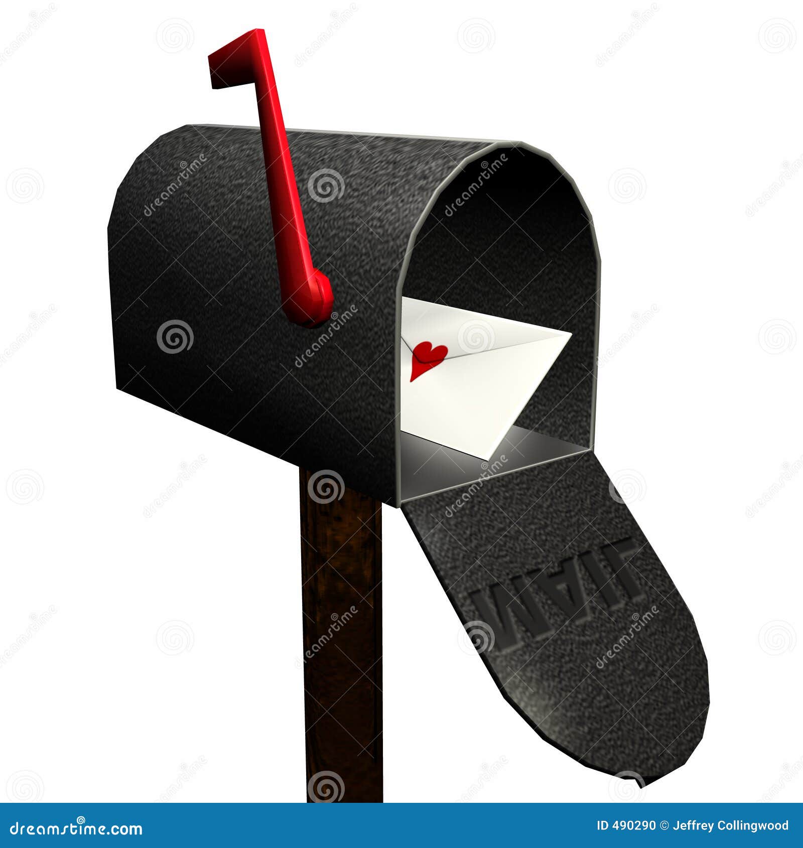 Love Letter stock illustration. Illustration of envelope - 490290