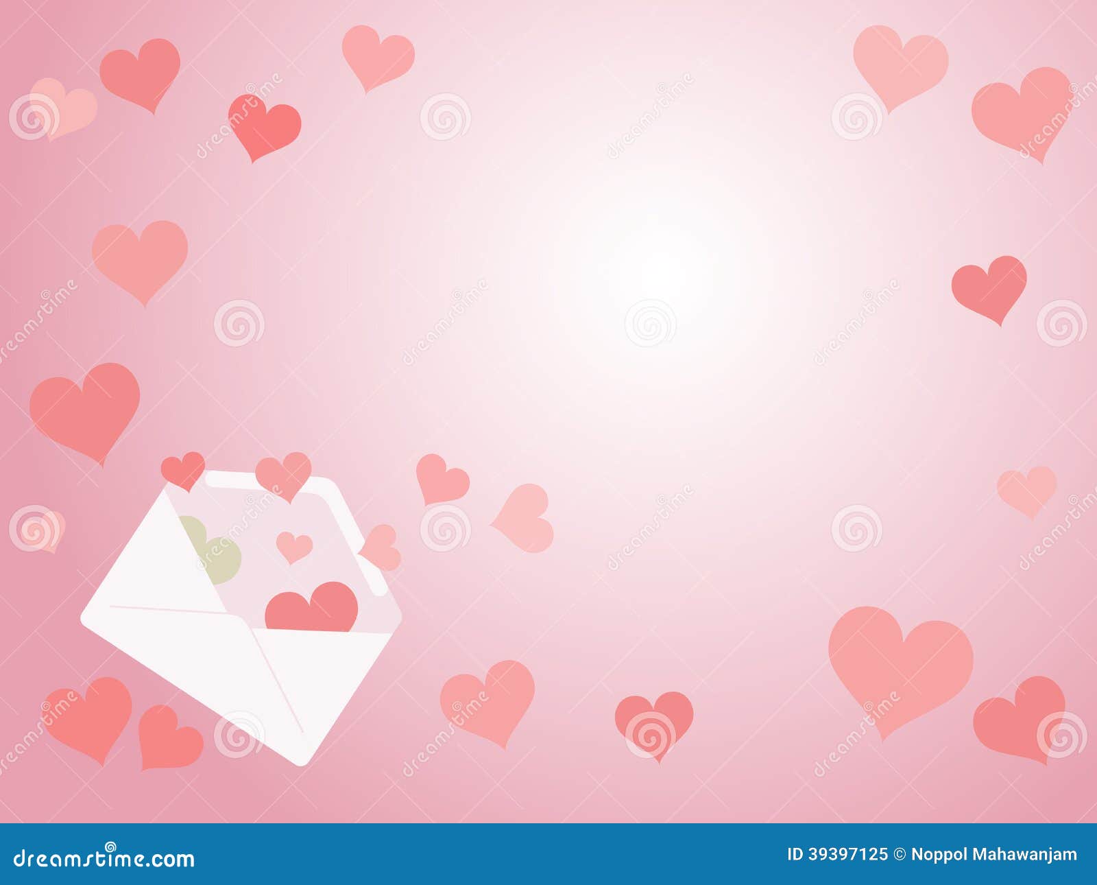Love letter card stock vector. Illustration of happy - 39397125
