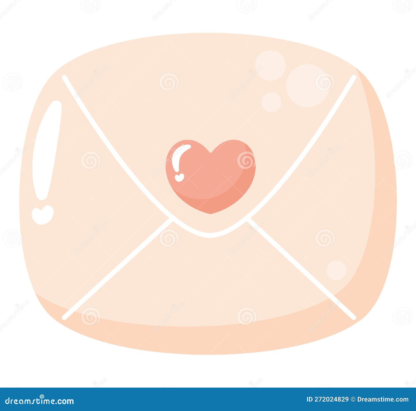 Love letter envolope stock vector. Illustration of unfolded - 272024829