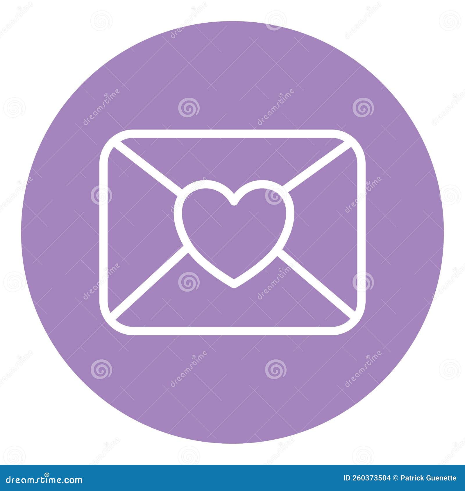 Love letter, icon stock vector. Illustration of calligraphy - 260373504