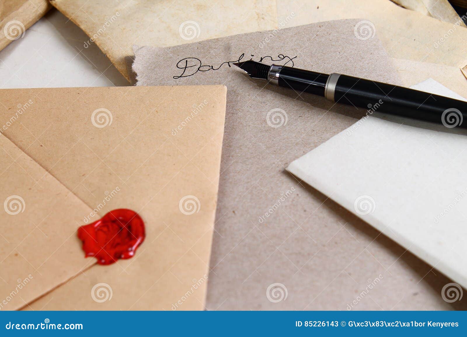 Love letter stock image. Image of hungary, paper, elegant - 85226143