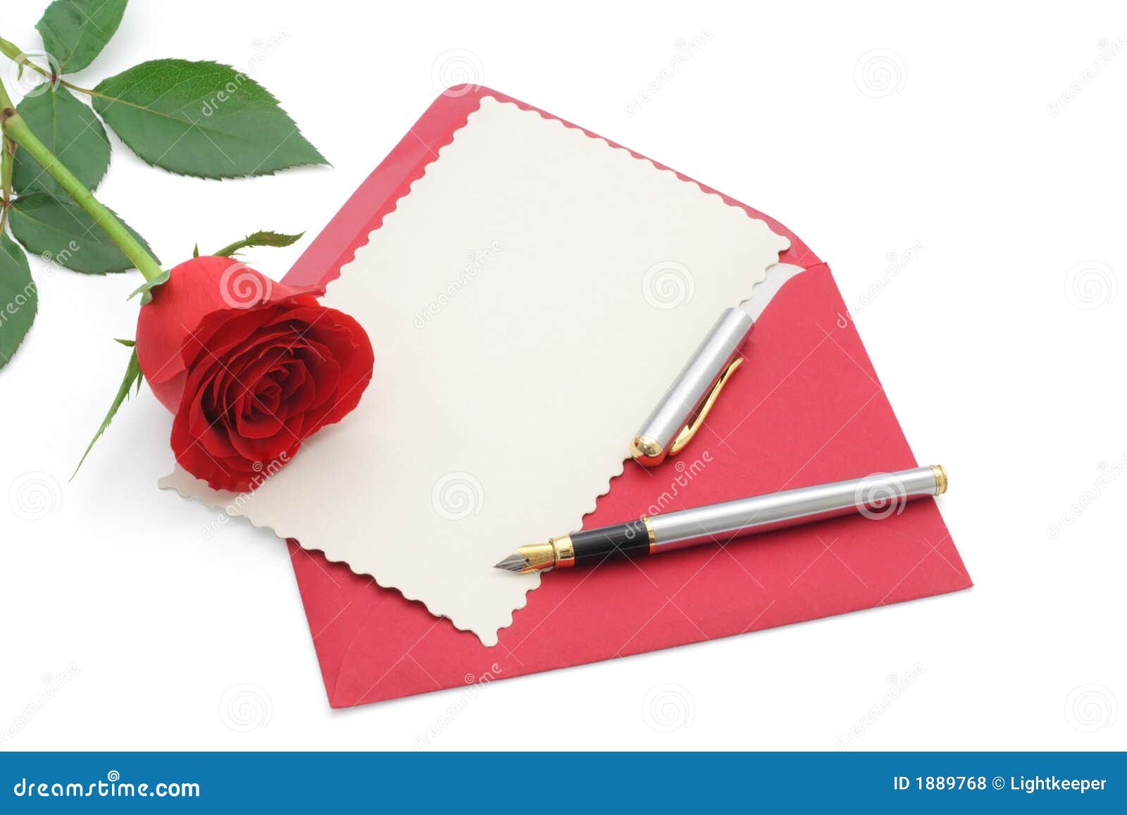Love letter with rose stock photo. Image of petal, space - 1889768