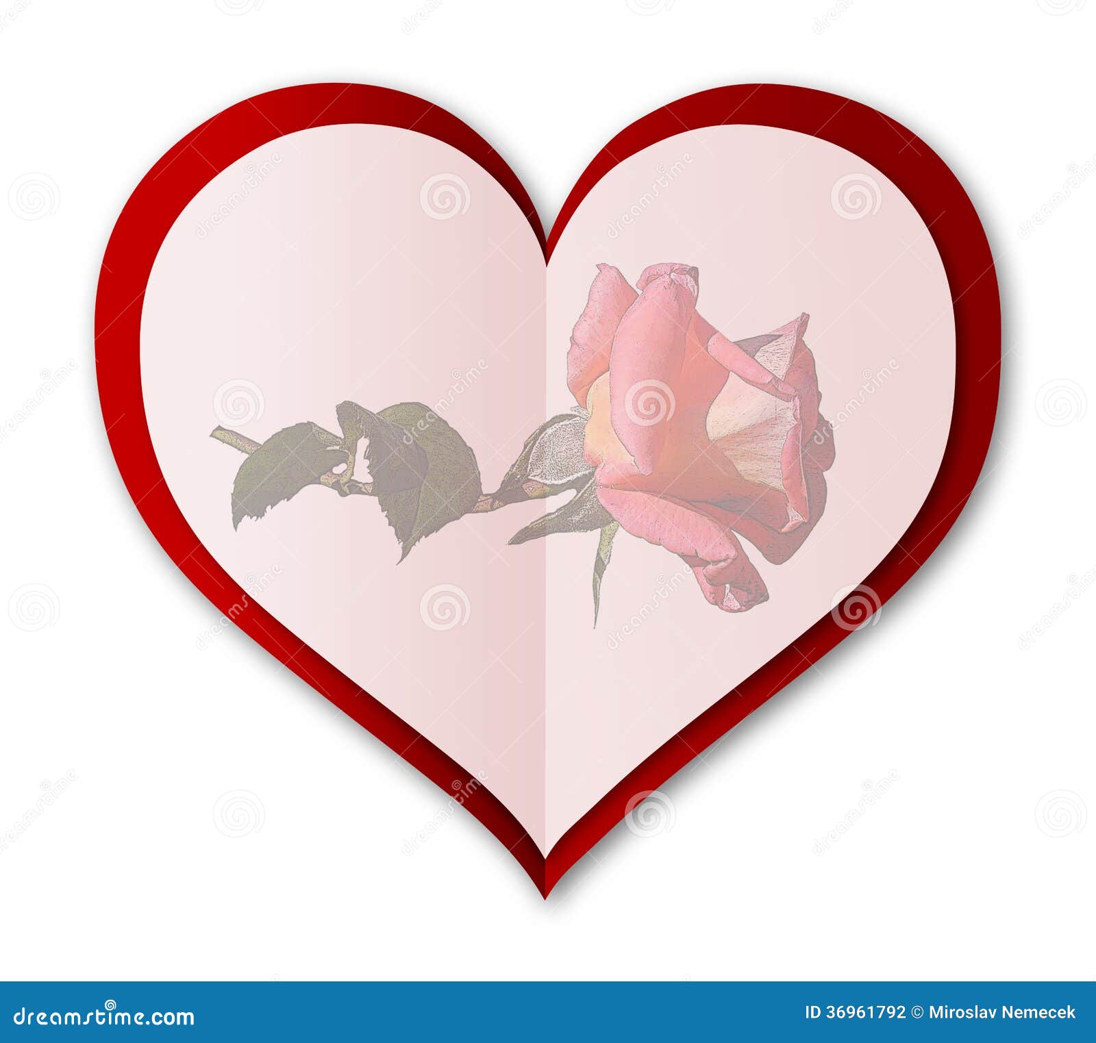 Love letter with rose stock illustration. Illustration of banner - 36961792
