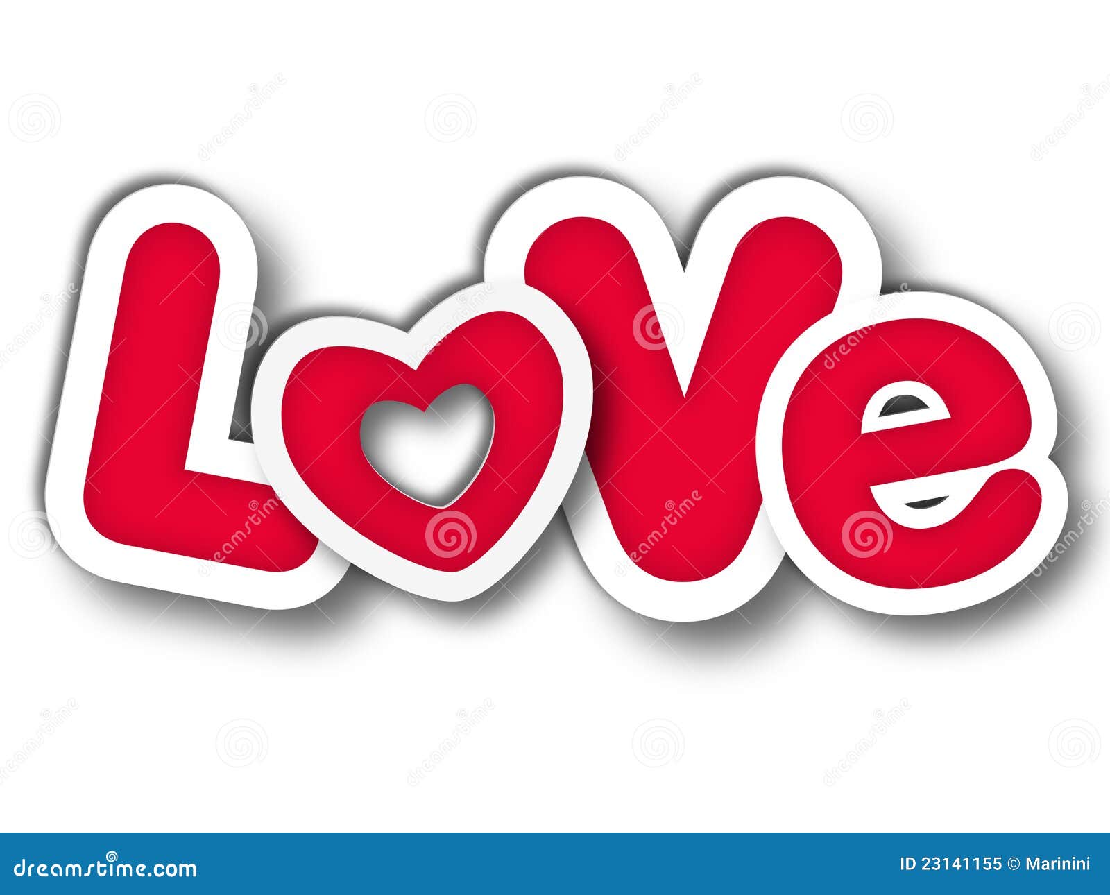 Love letters in red stock illustration. Illustration of loving - 23141155
