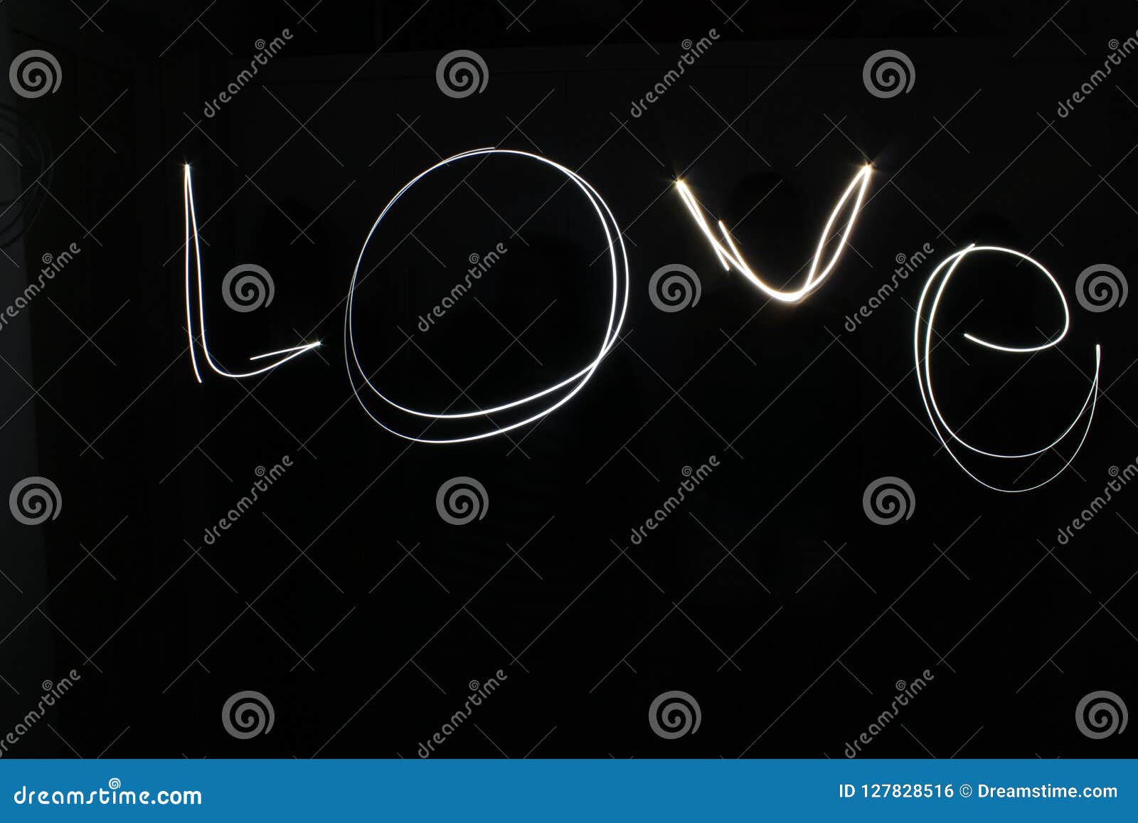 Love Light Painting stock photo. Image of exposure, abstract - 127828516