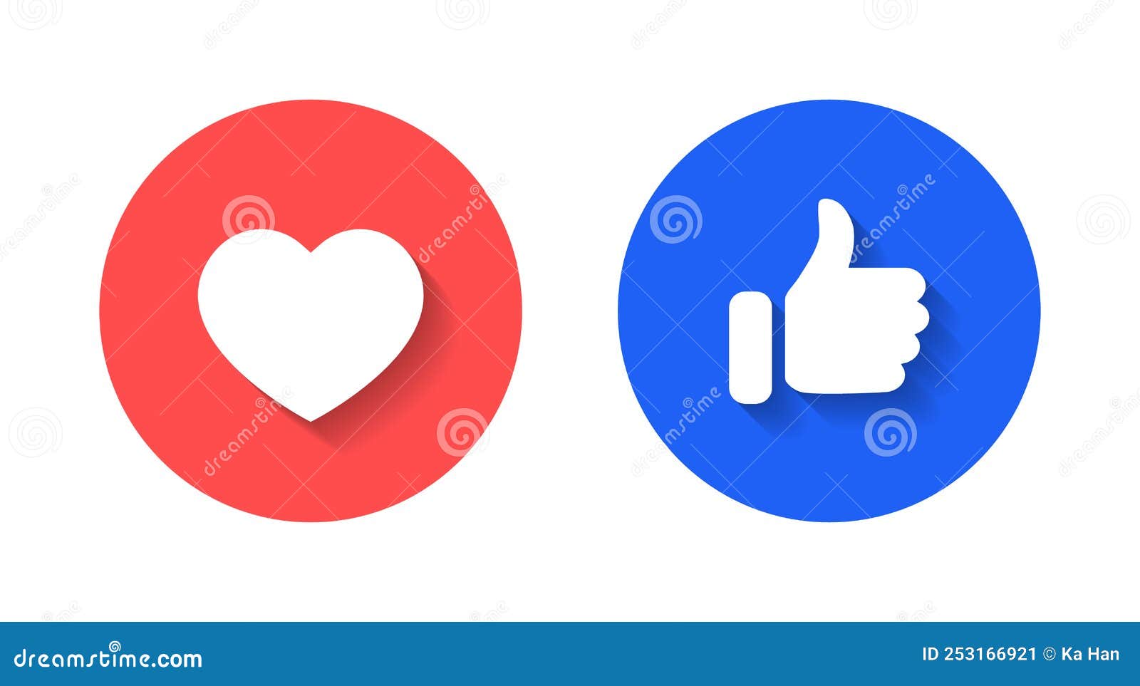 Love and Like Button Icon Vector. Social Media Elements Editorial Photo ...