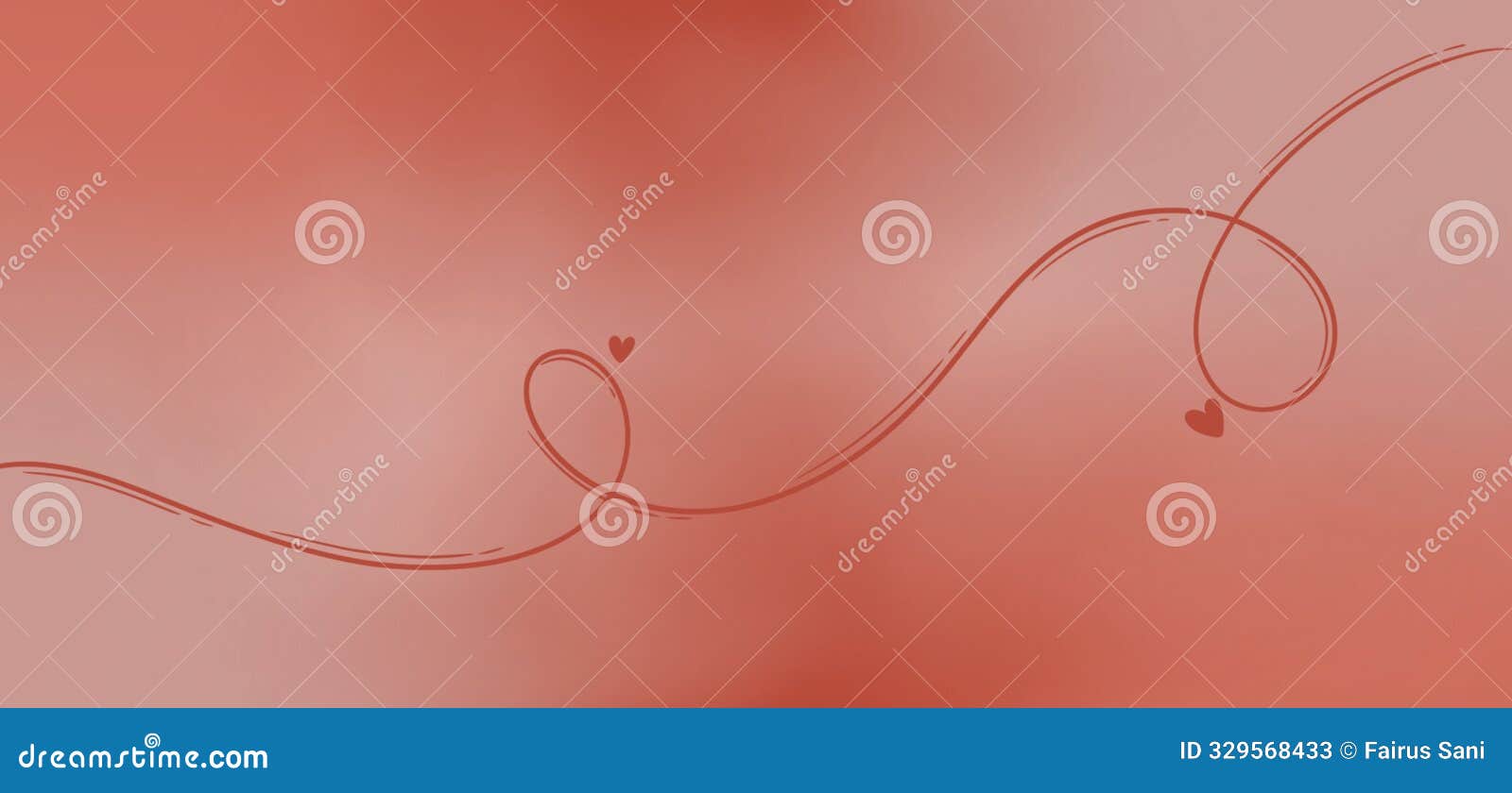 Love Line with Red and Pink Gradation Colour Stock Illustration ...