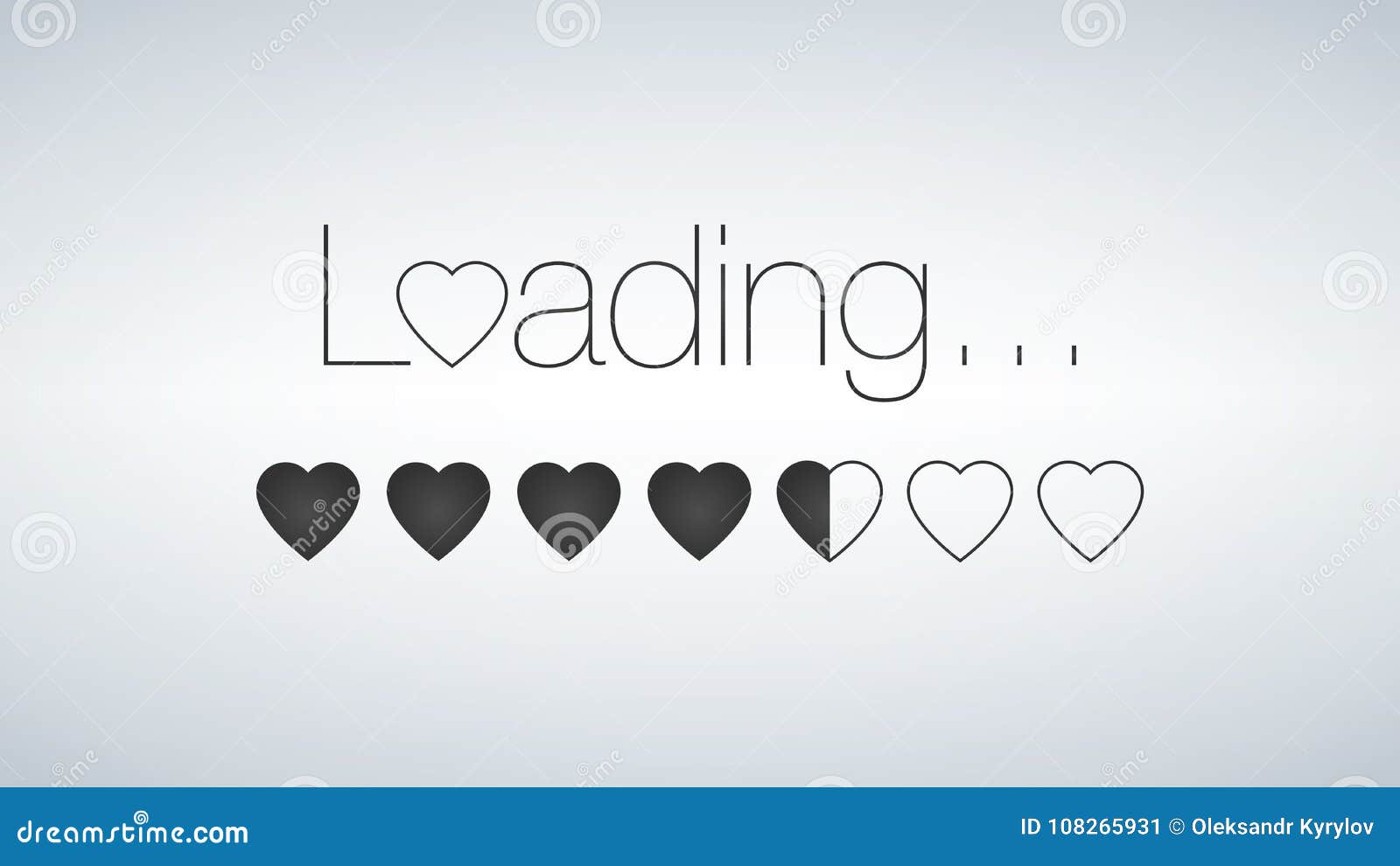 Love is Loading with Loading Bar, Valentine S Day is Coming Stock ...
