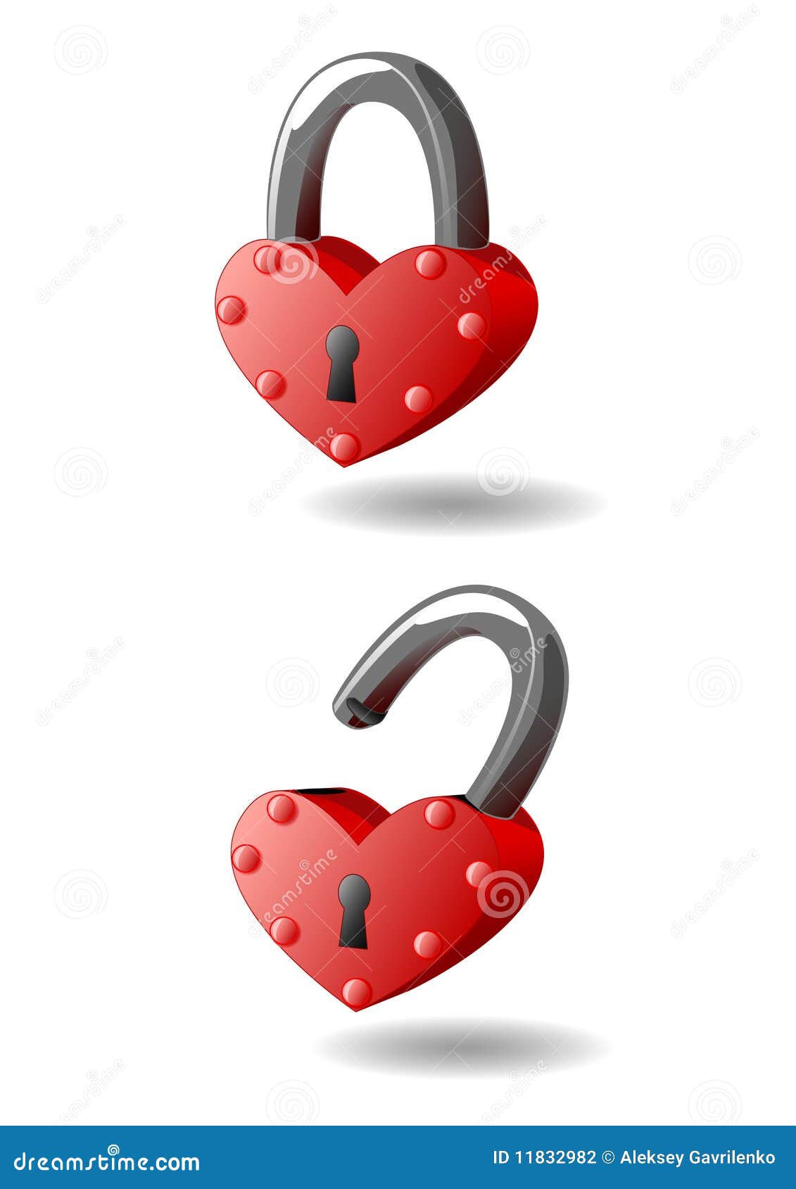 Love lock stock vector. Illustration of romance, symbol - 11832982