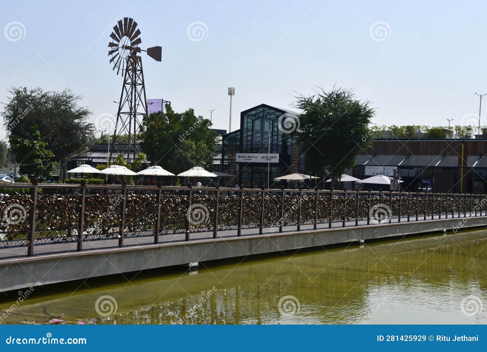 Love Lock Bridge - Promise Bridge at Last Exit Al Khawaneej in Dubai ...