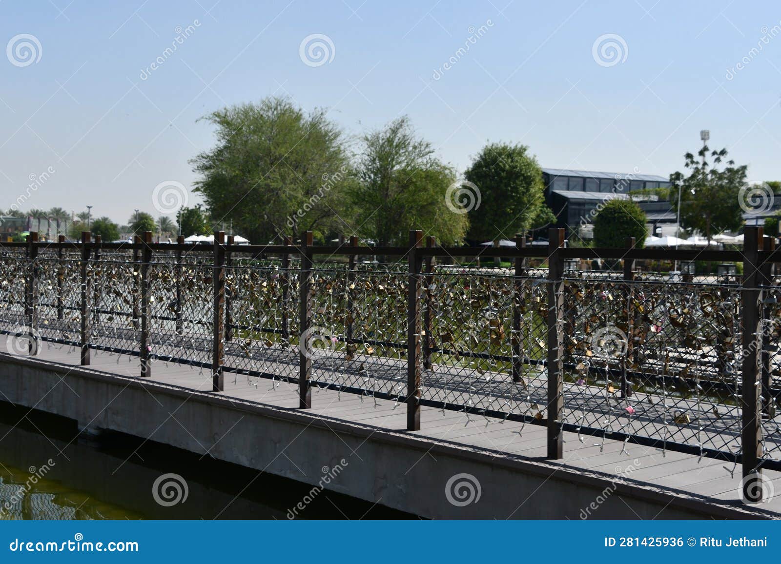 Love Lock Bridge - Promise Bridge at Last Exit Al Khawaneej in Dubai ...