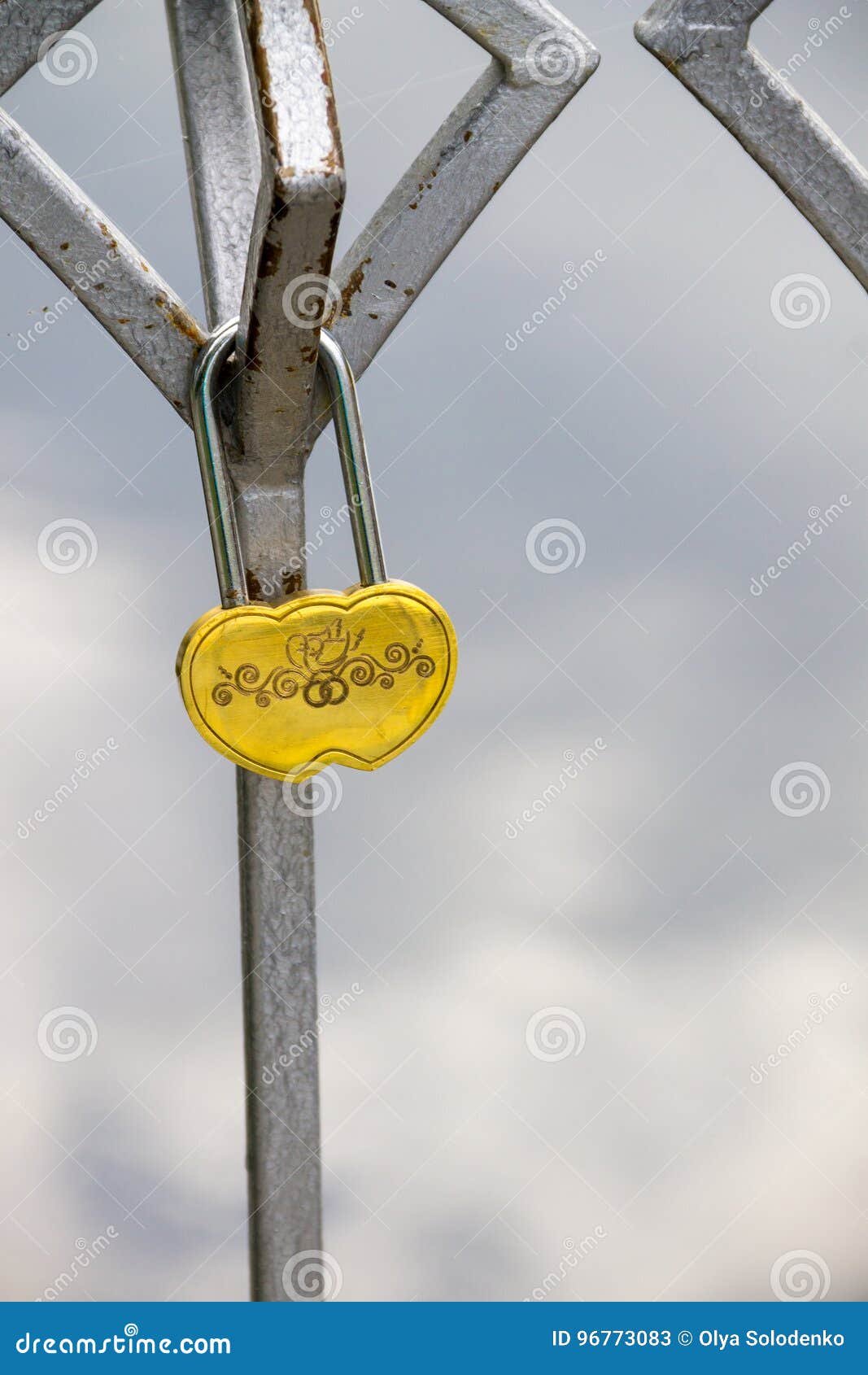 Love lock on the bridge stock image. Image of bridge - 96773083