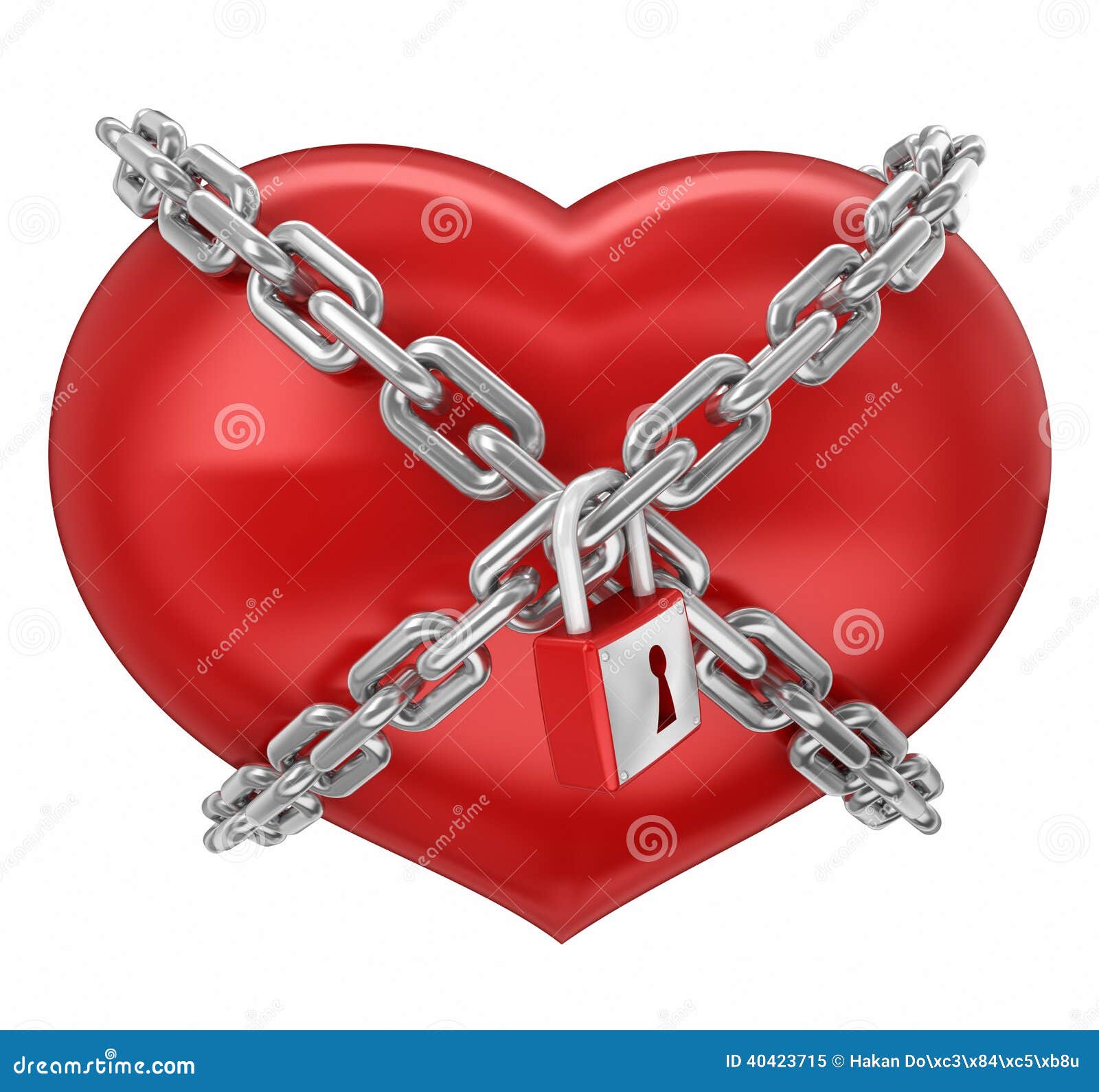 Locked Heart. Loyalty, Fidelity, A Womans Secret. Flat Style Vector ...