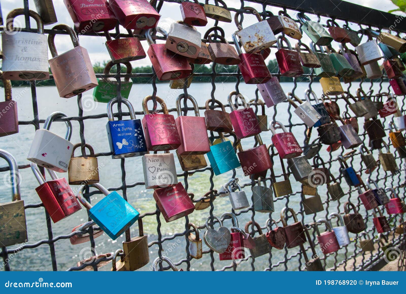 Love Locks at the Bridge in Germany Editorial Image - Image of ...