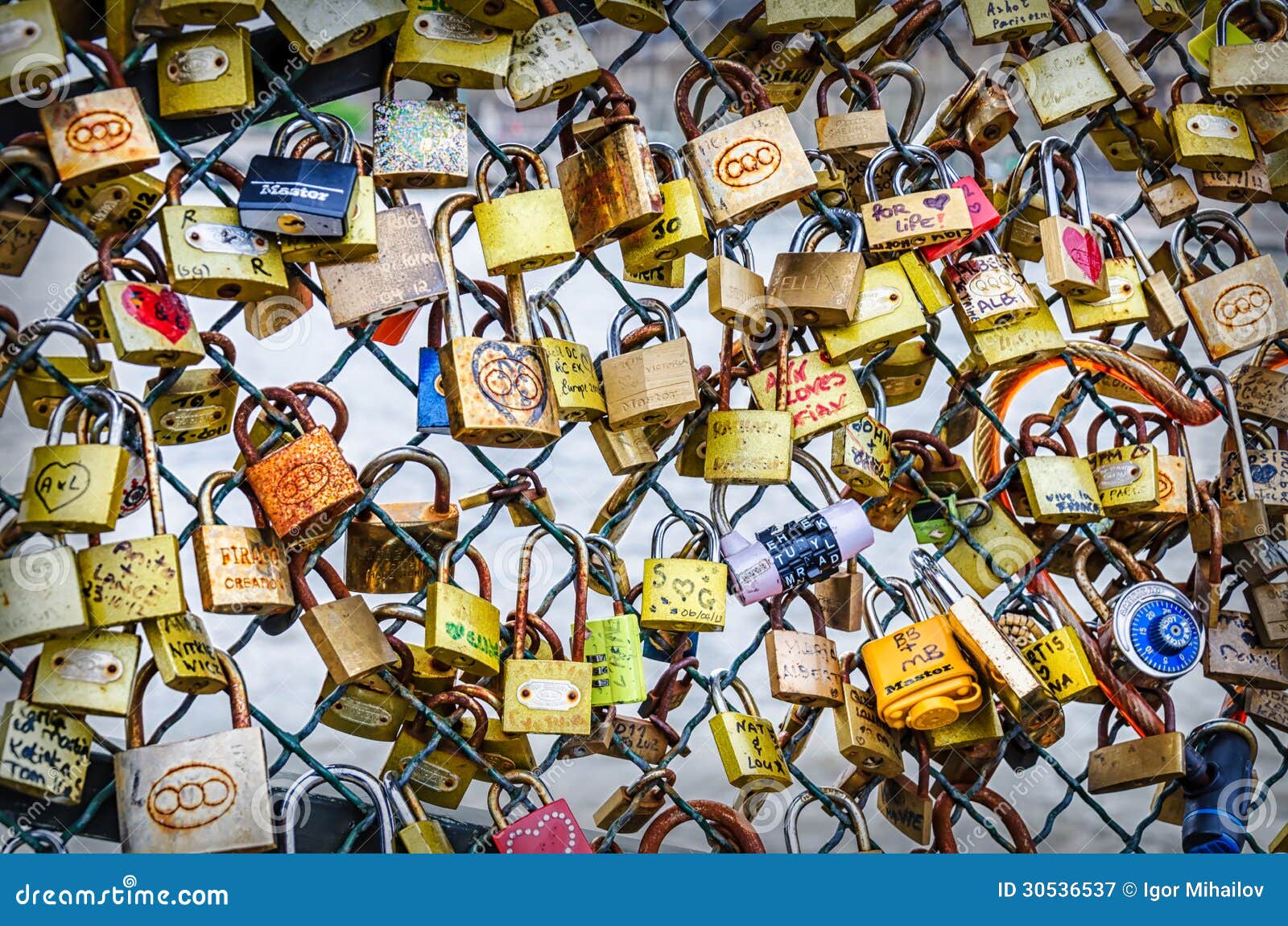 Love locks editorial photography. Image of bridge, padlocks - 30536537
