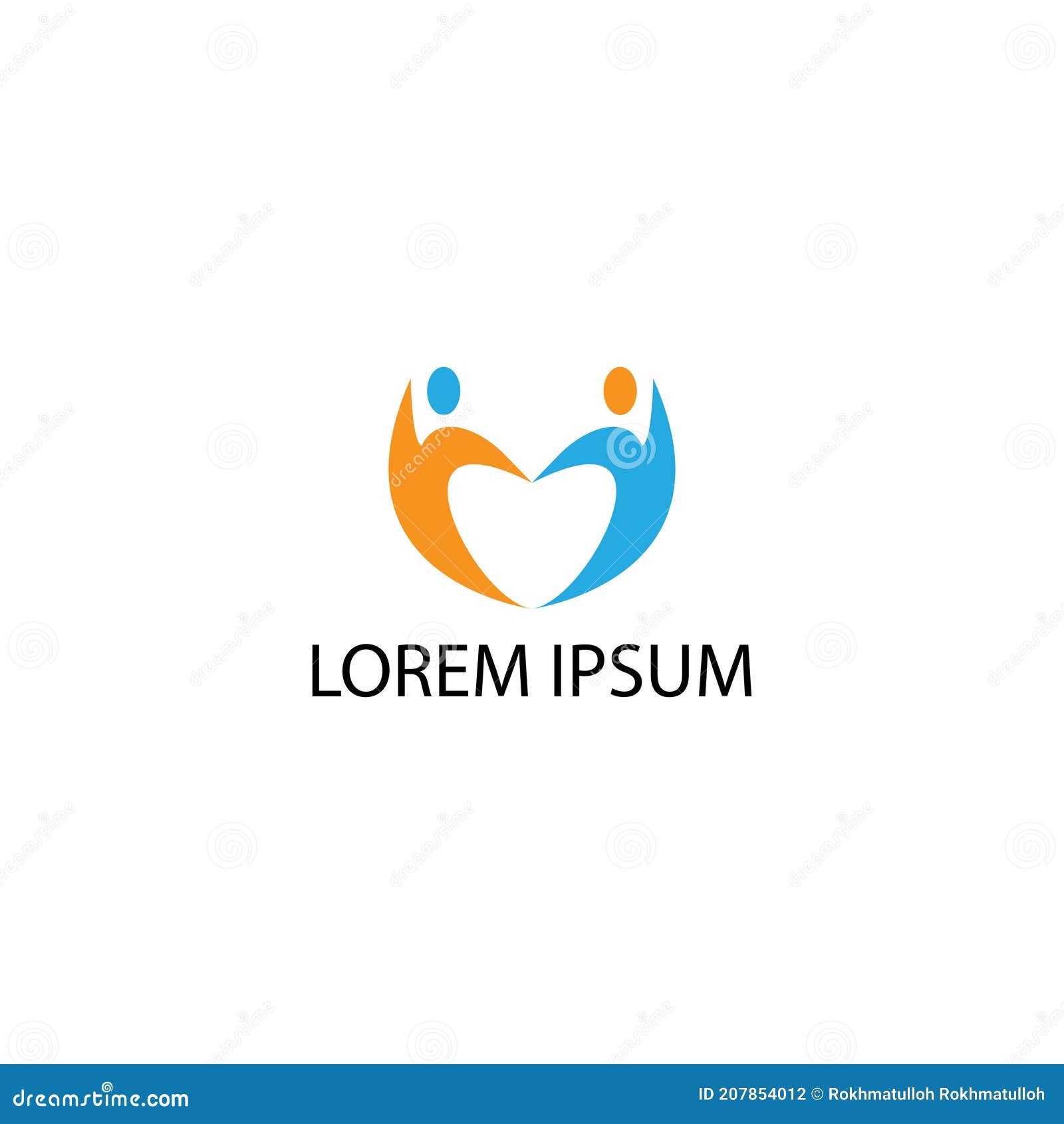 Love Logo Affection Design Illustration Vector Color Template Stock ...