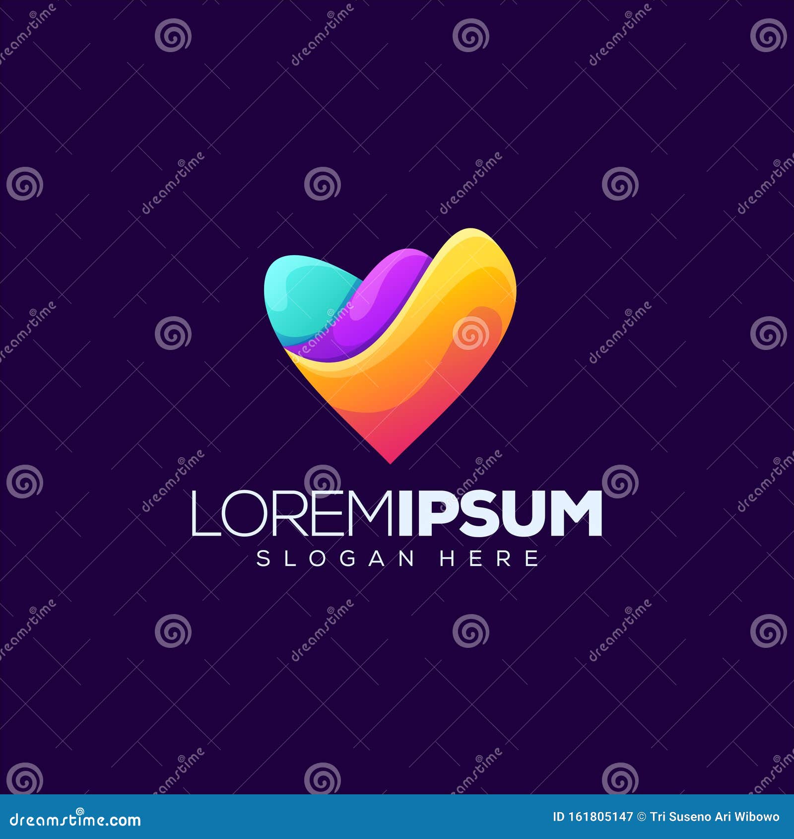 Love Logo Design Vector Illustration Stock Illustration - Illustration ...