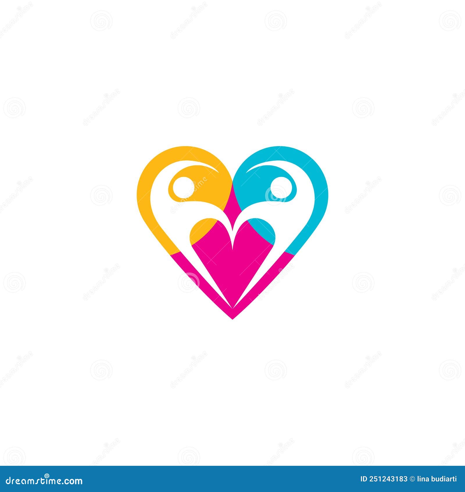 Love logo stock vector. Illustration of modern, friendship - 251243183