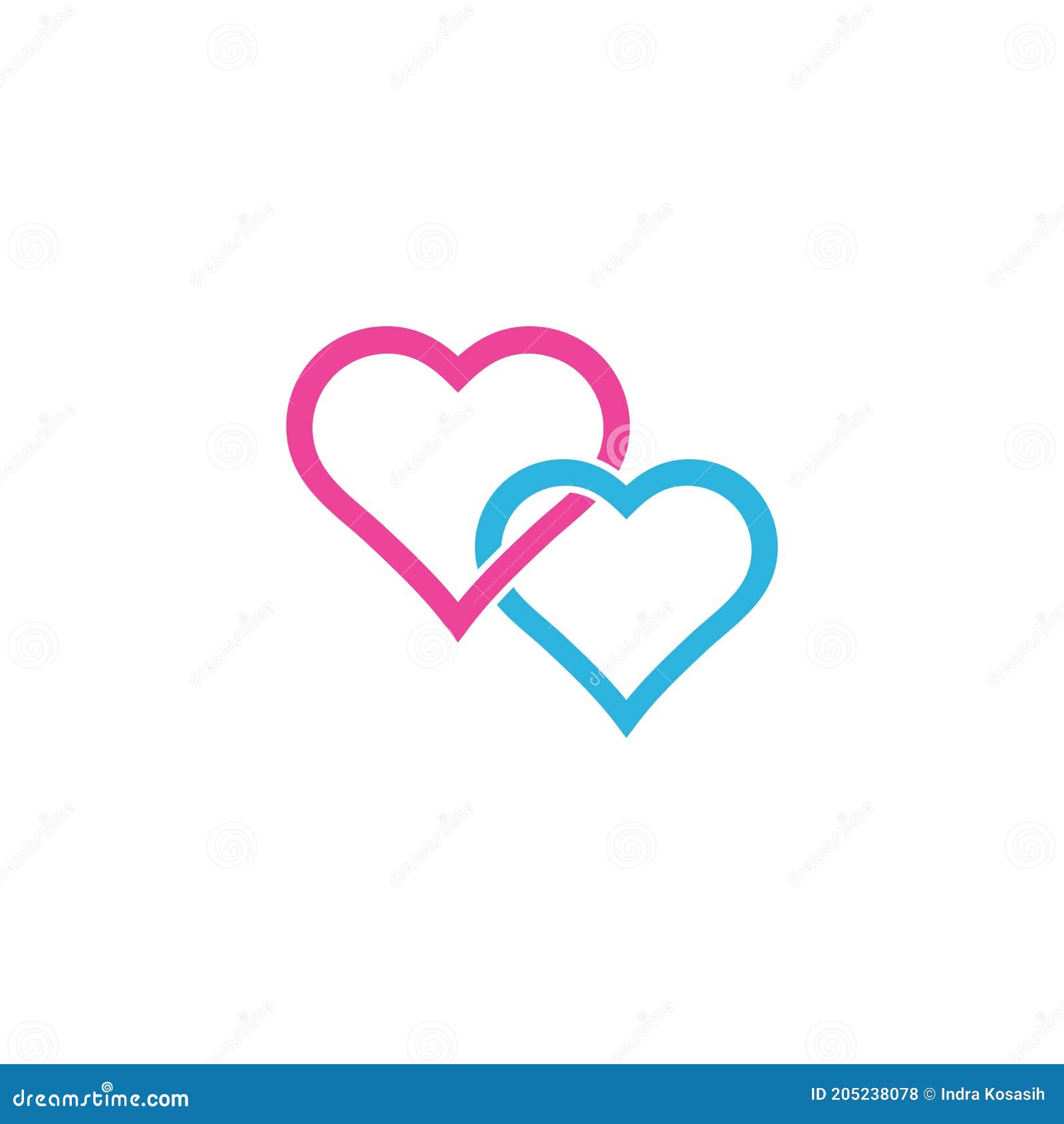 Love Logo Vector Icon Illustration Design Stock Vector - Illustration ...