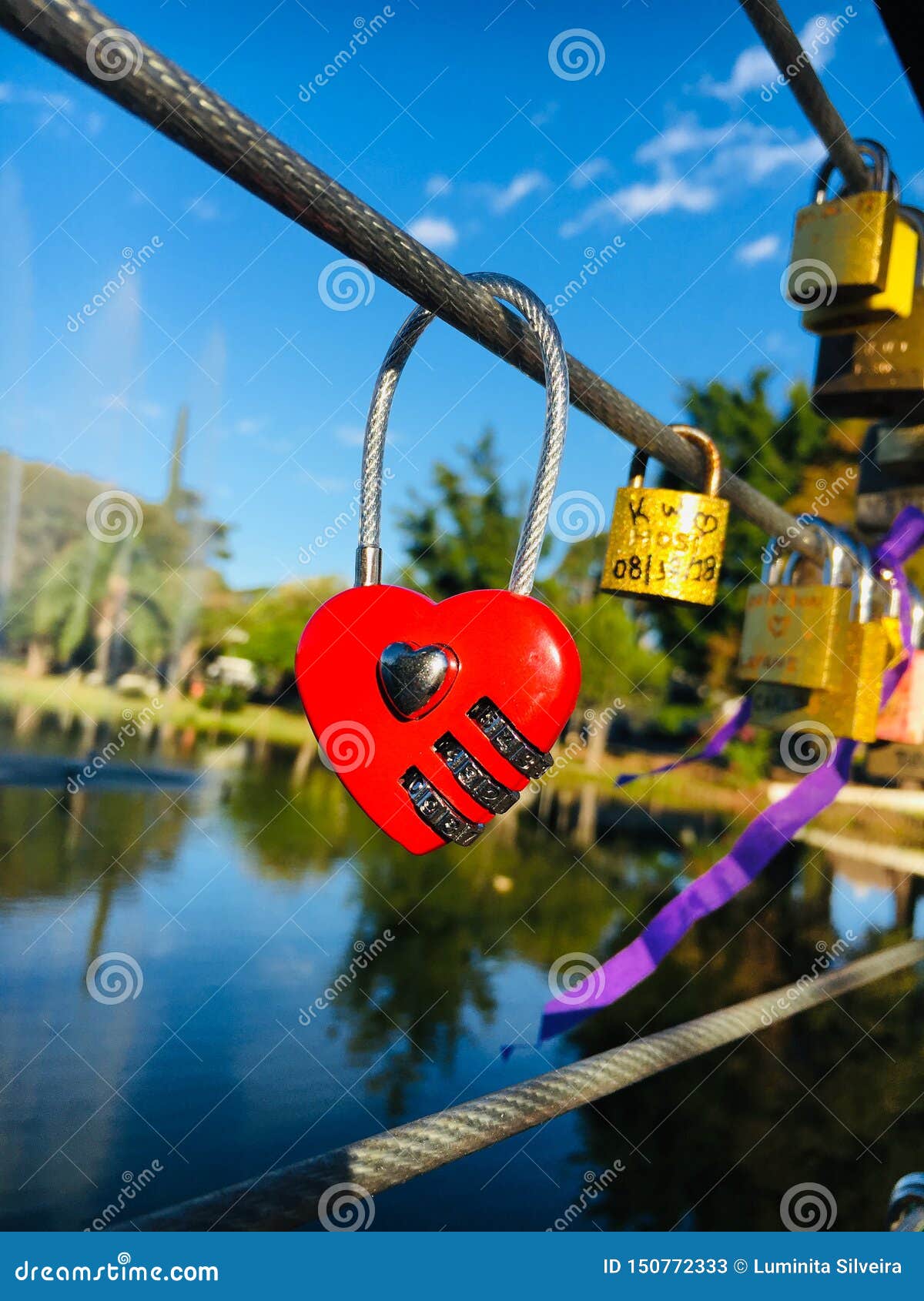 Love stock image. Image of heart, shaped, lock, love - 150772333