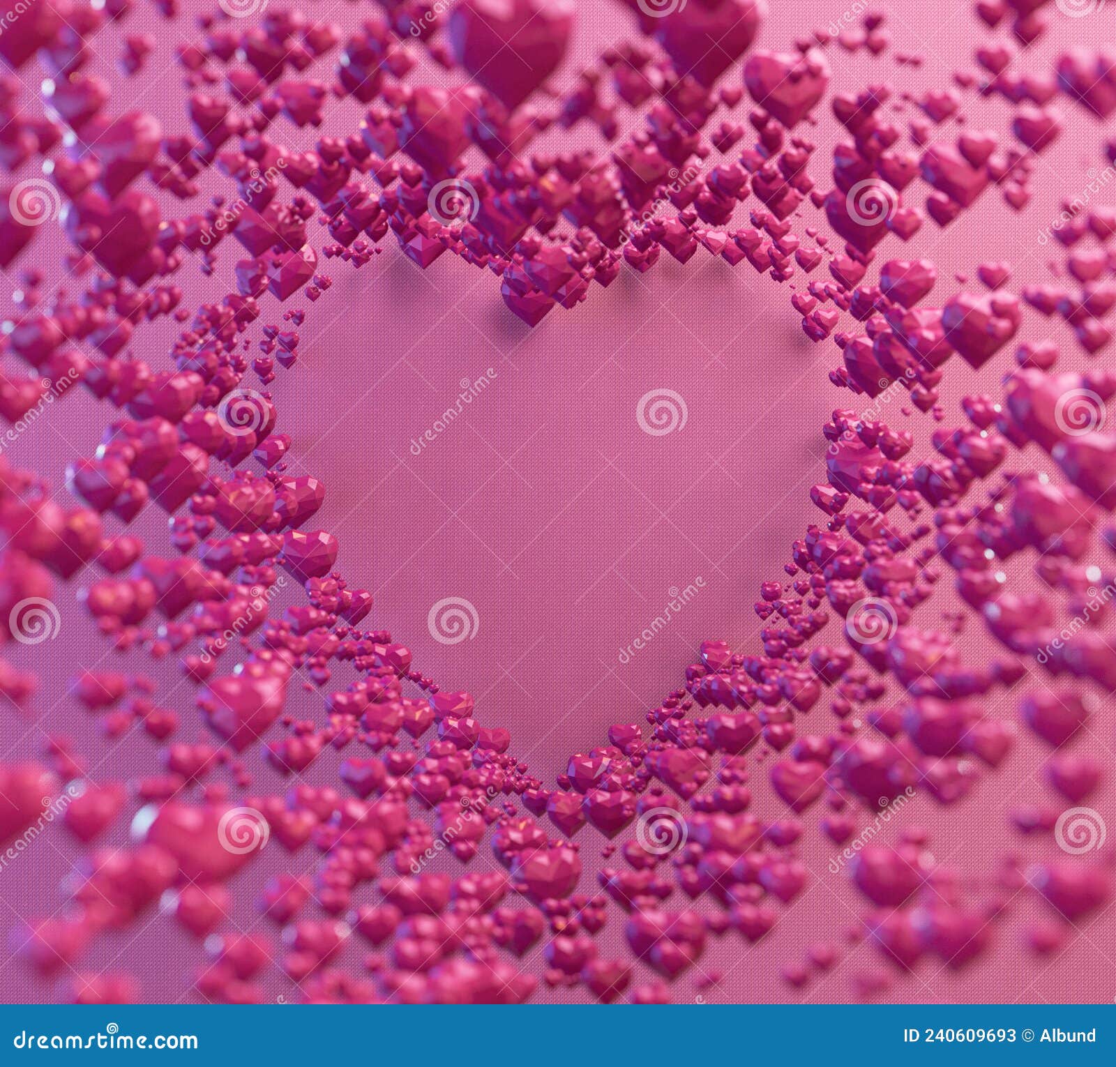 Love Low Poly Hearts stock illustration. Illustration of enticement ...