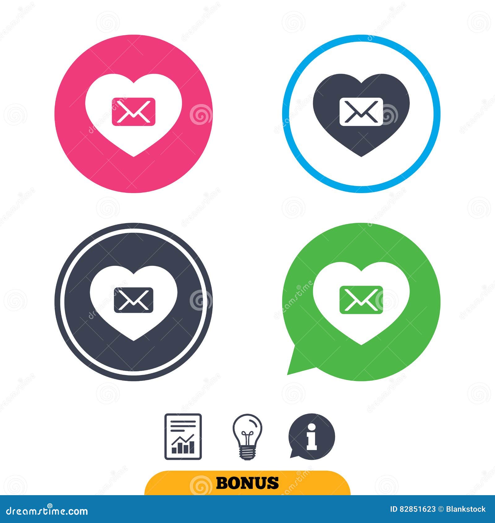 Love Mail Icon. Envelope Symbol. Message Sign Stock Vector ...