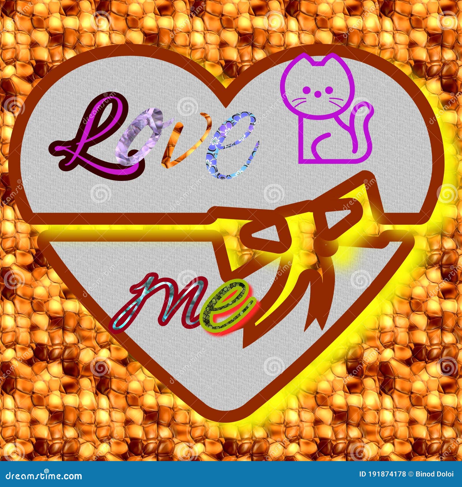 Love me logo design stock illustration. Illustration of design - 191874178