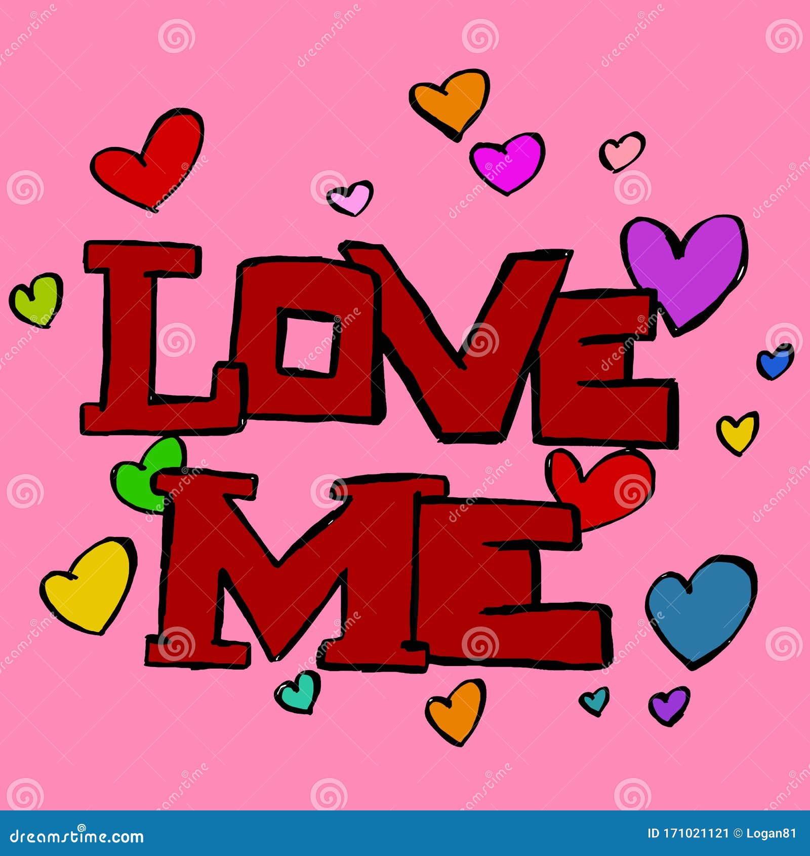 Love me please stock illustration. Illustration of love - 171021121