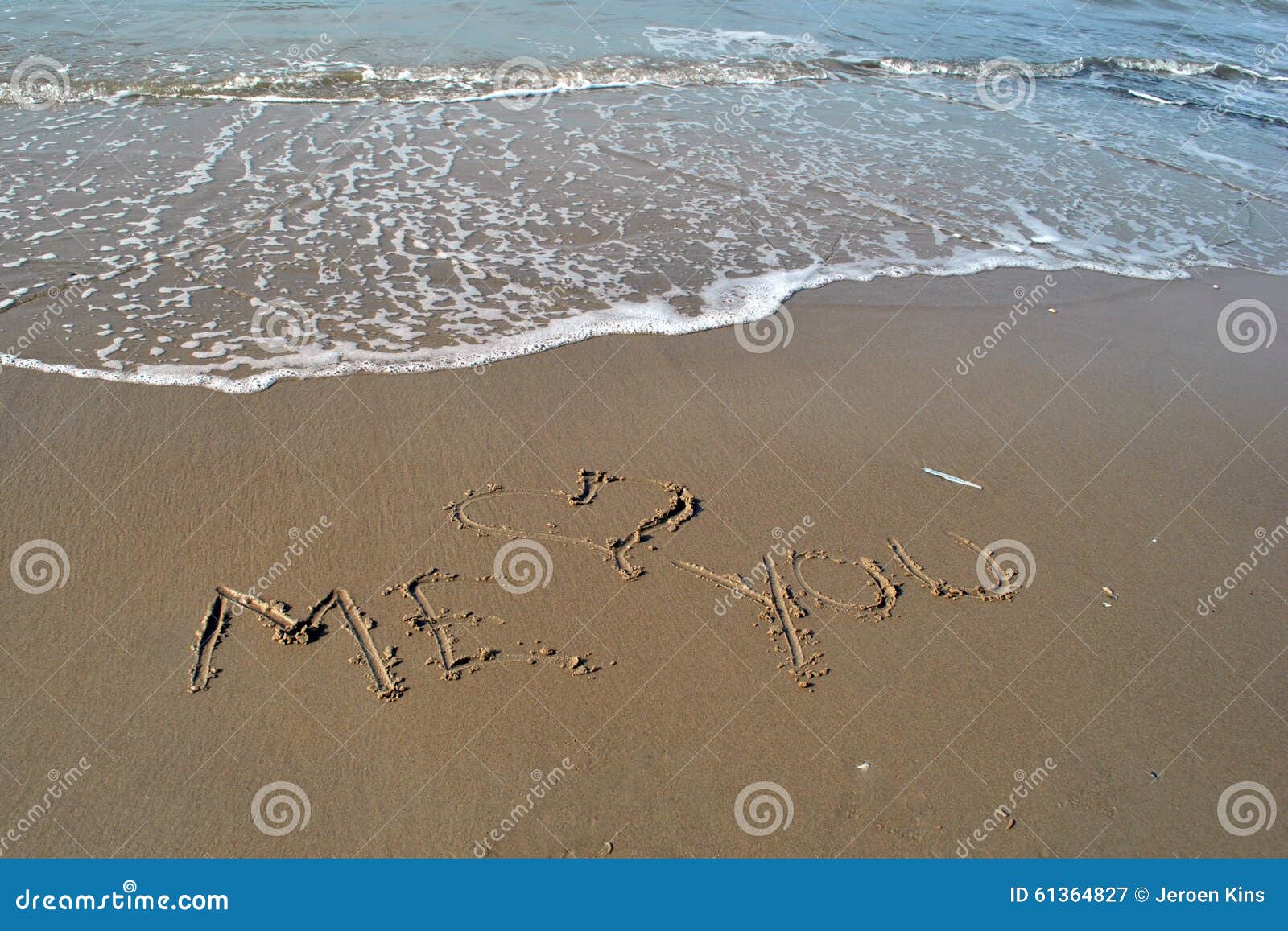 Love message at the beach stock image. Image of written - 61364827