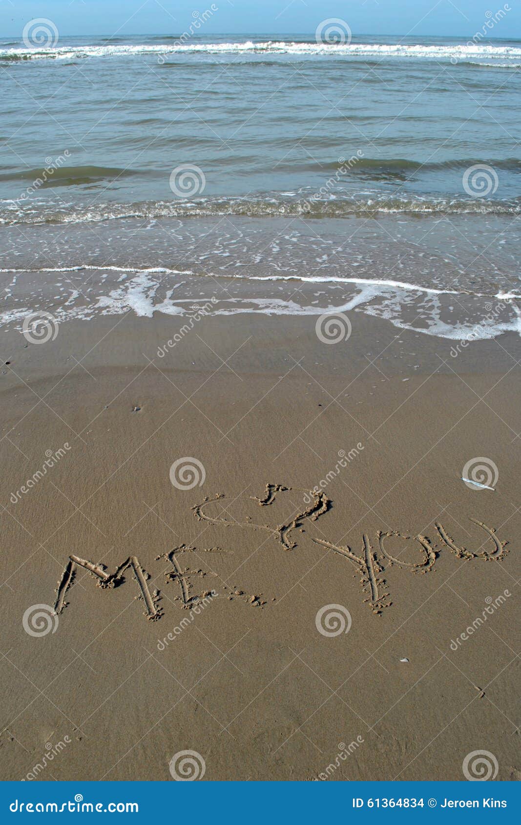 Love message at the beach stock photo. Image of couples - 61364834