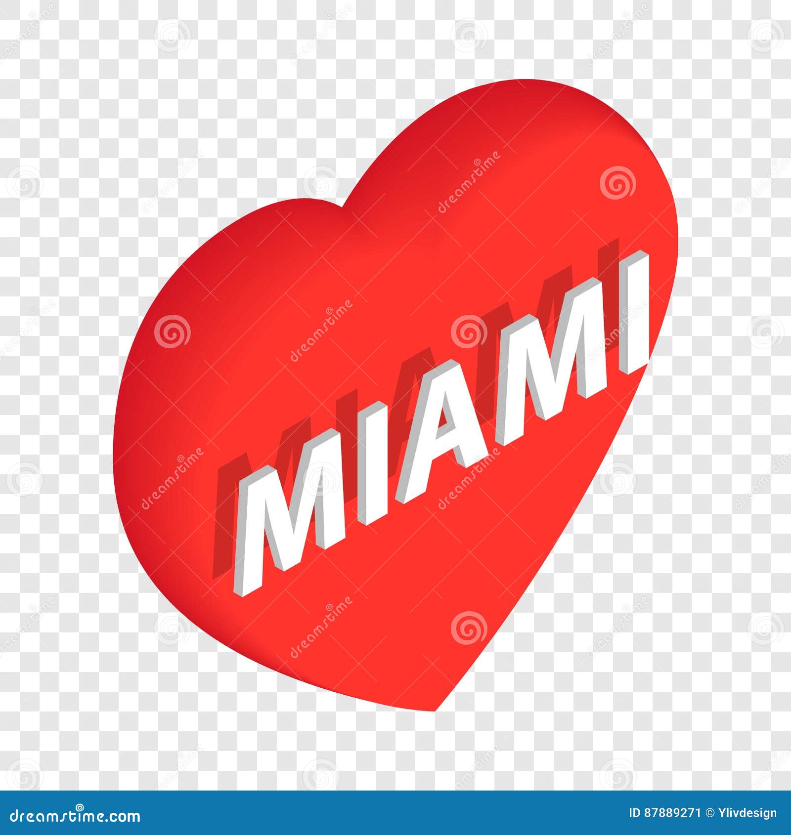Love Miami isometric icon stock vector. Illustration of states - 87889271